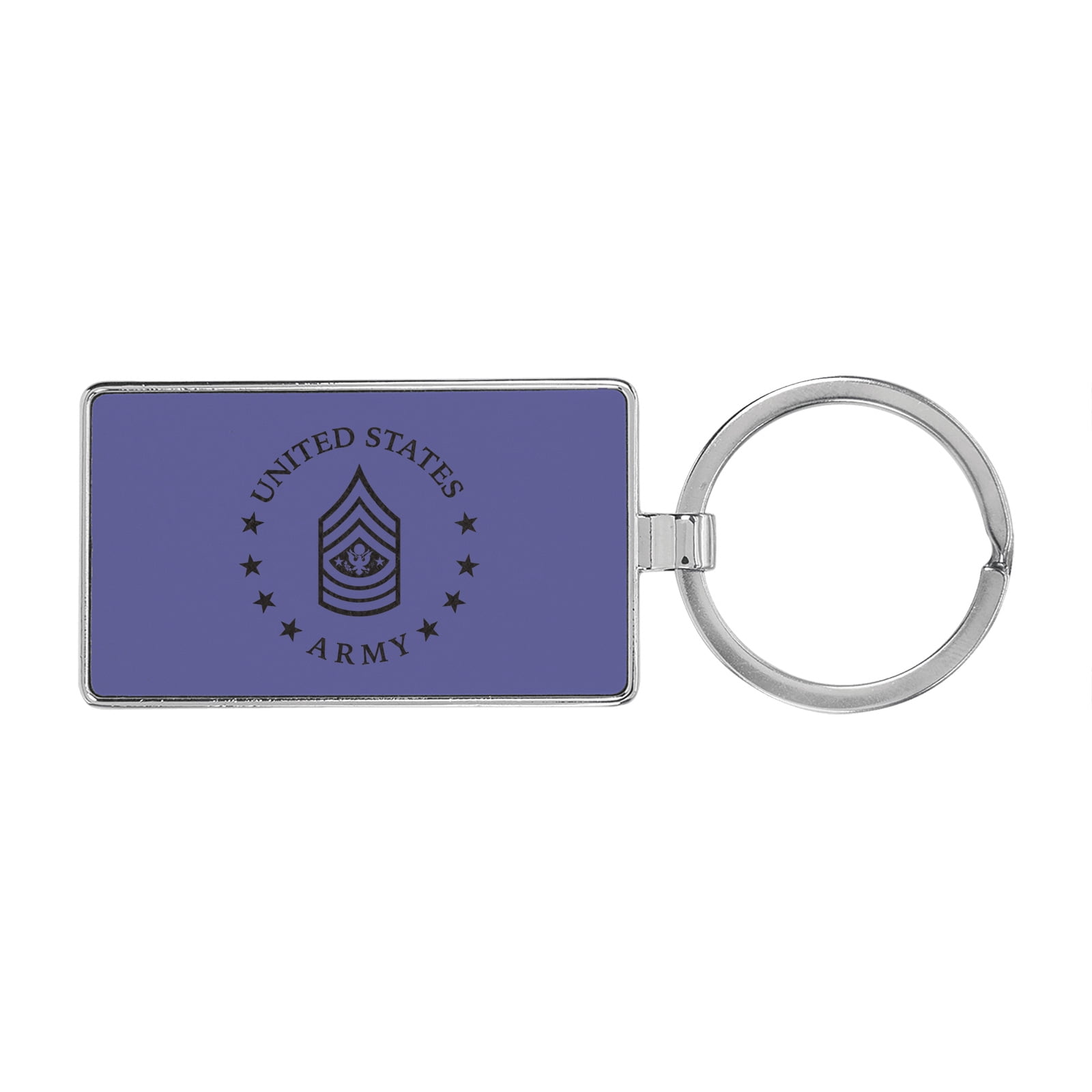 E-9 Command Sergeant Marjor US Army Rank Premium Leatherette Keychain ...