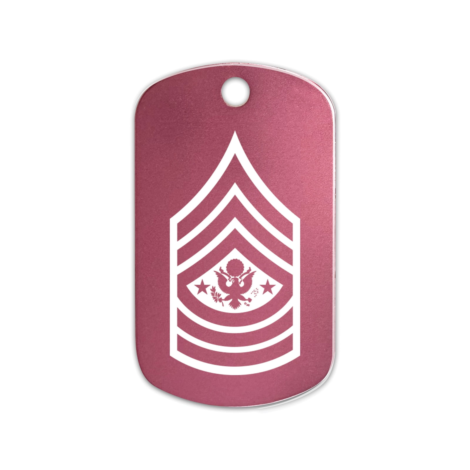 E-9 Sergeant Major Of The Army Rank GI Dog Tag Aluminum Keychain sma or ...