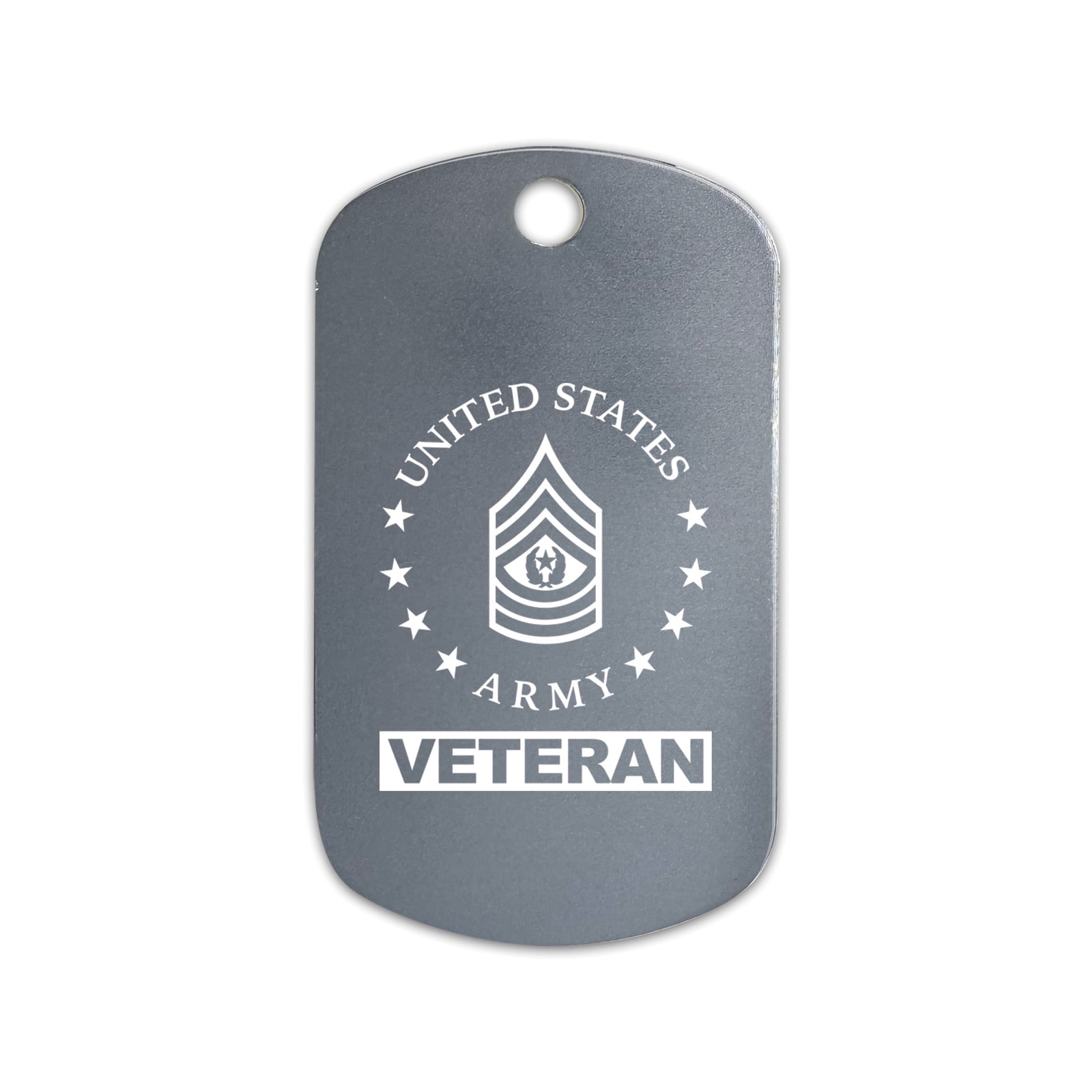 E-9 Sergeant Major Of The Army Veteran US Army Rank GI Dog Tag Aluminum ...