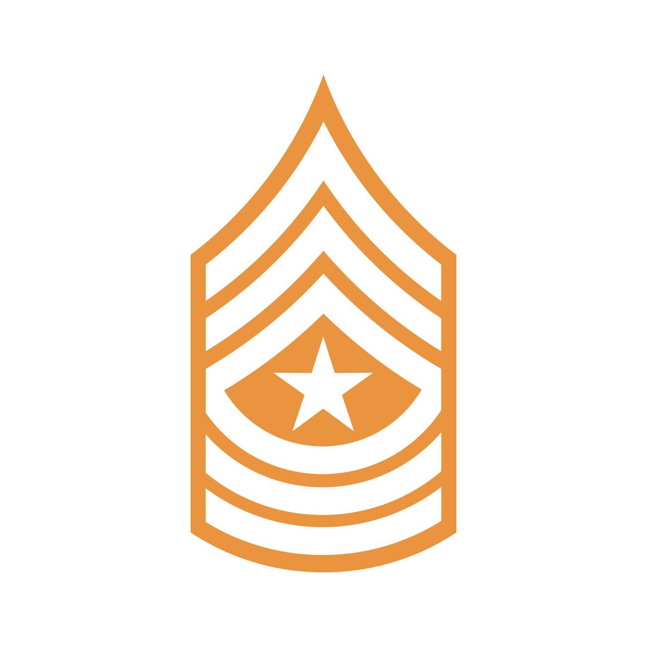 E-9 Sergeant Major Rank Sticker Decal Die Cut - Self Adhesive Vinyl ...