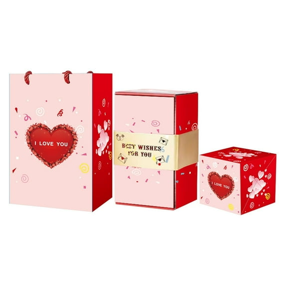 E 9Pc Surprise Gift Box Set, Explosion Money Box With Folding Bounce ...