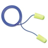 E-A-RSOFT YELLOW NEON SOFT FOAM EARPLUGS, CORDED, REGULAR SIZE, 200 ...
