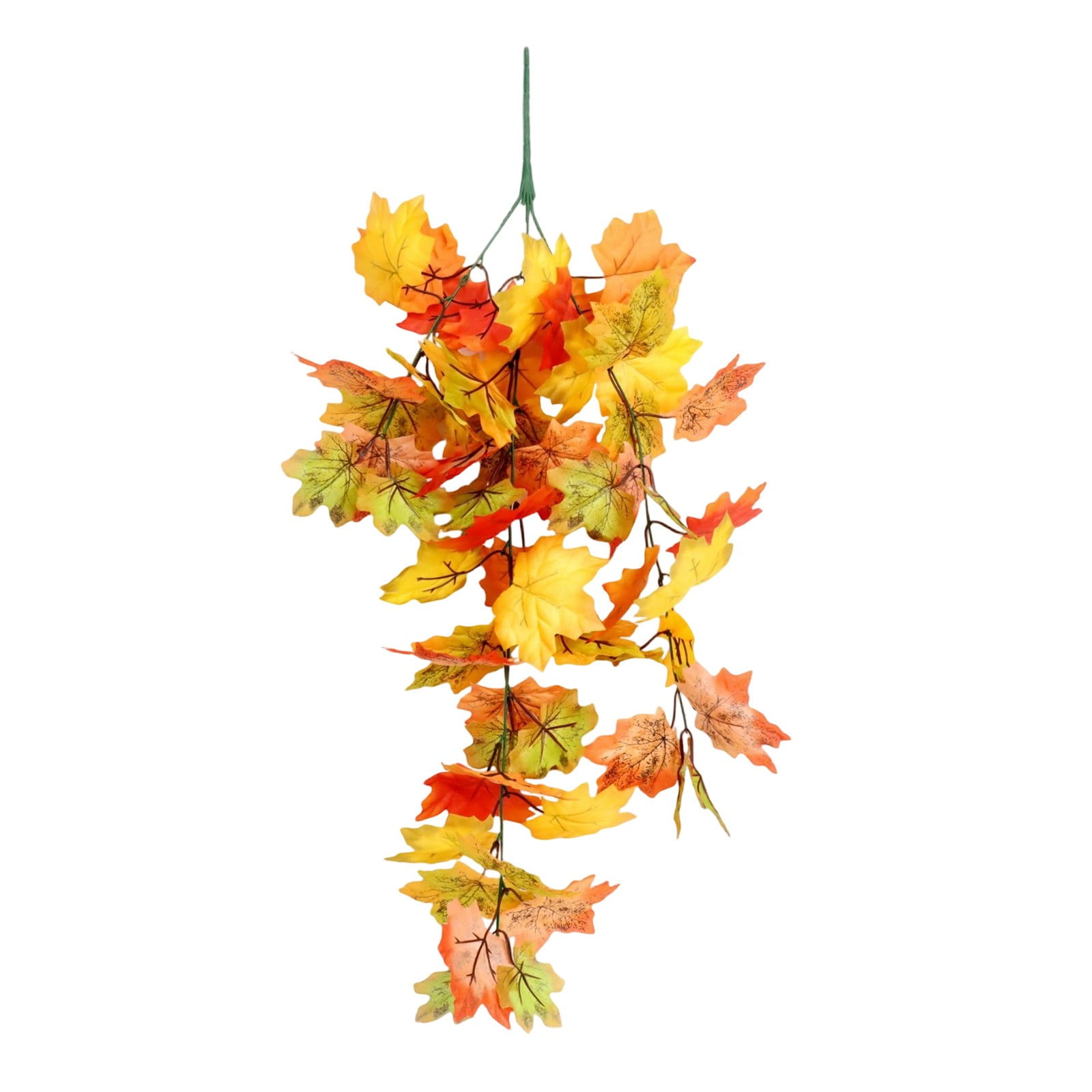 E Artificial Maple Leaf Vine Garland, Fake Rattan Hanging Decor For ...