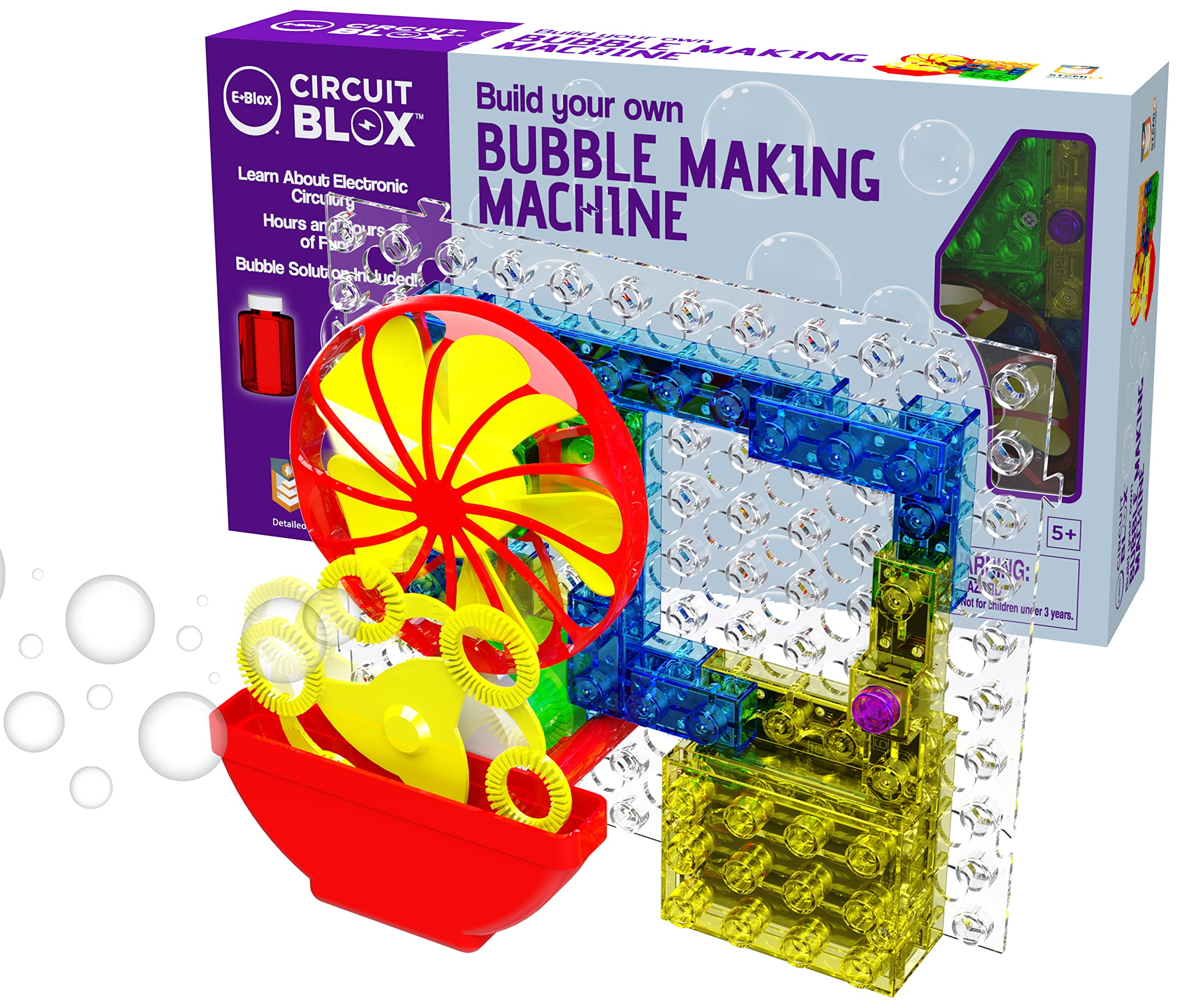 E-BLOX Building Blocks STEM MMF7 Circuit Kit, Build Your Own Bubble ...