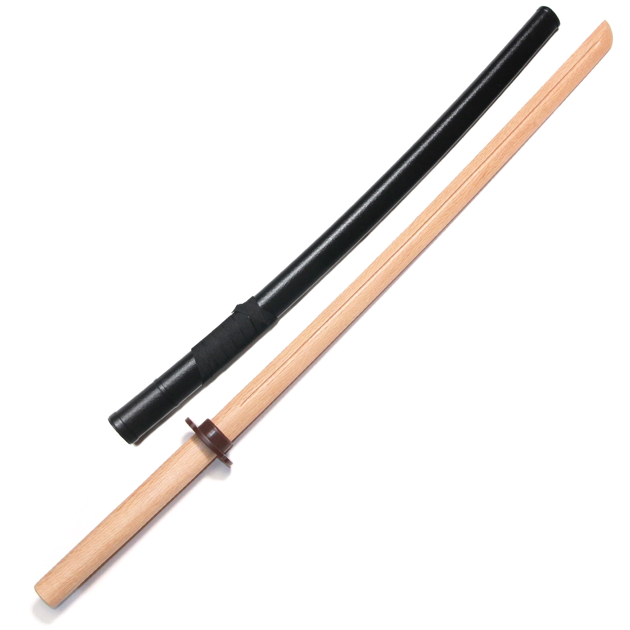 E-BOGU Natural Oak Groove Bokken (39") with Sheath | Wooden Sword for ...