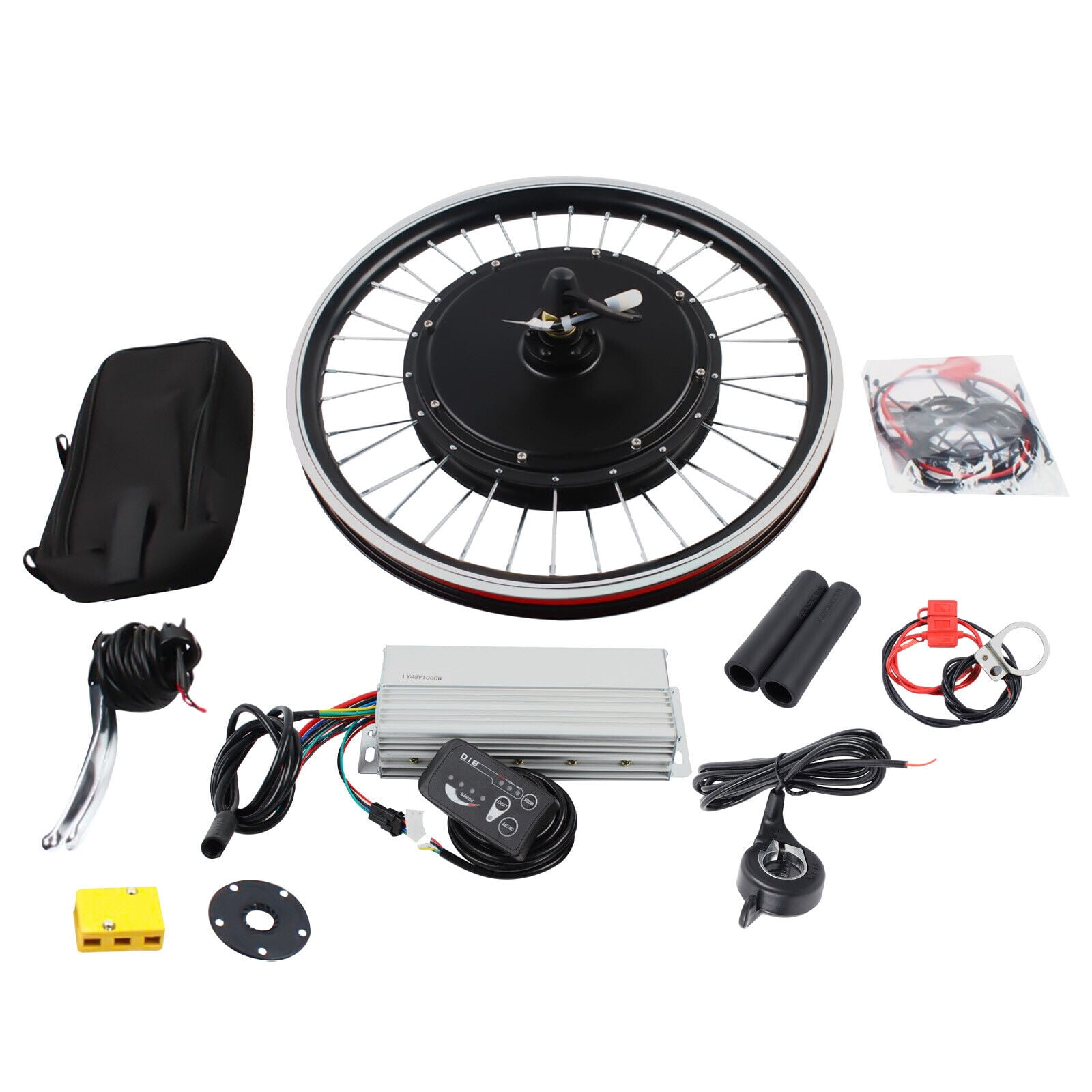 E-Bike Conversion Kit Electric Bike Motor Front Wheel Kit 48V 1000W 20 ...