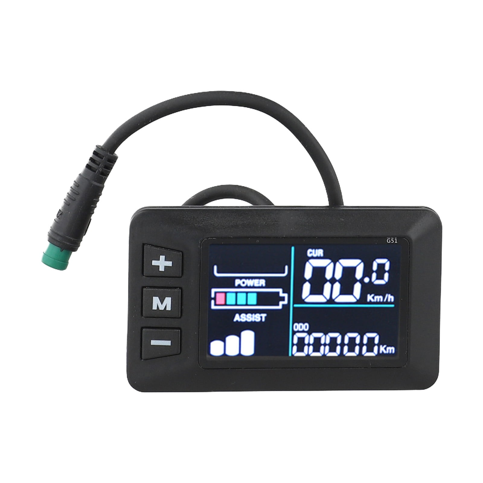 E-Bike Display 24V 36V 48V LCD Display with 5 Pins Waterproof Interface ...