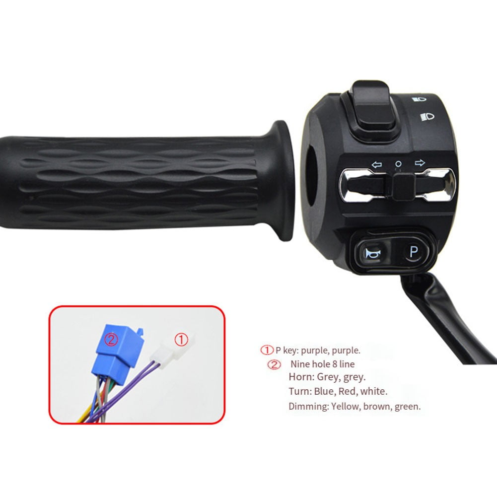 E-Bike Electric Vehicles Throttle Switch Horn Headlights Turn Signals ...