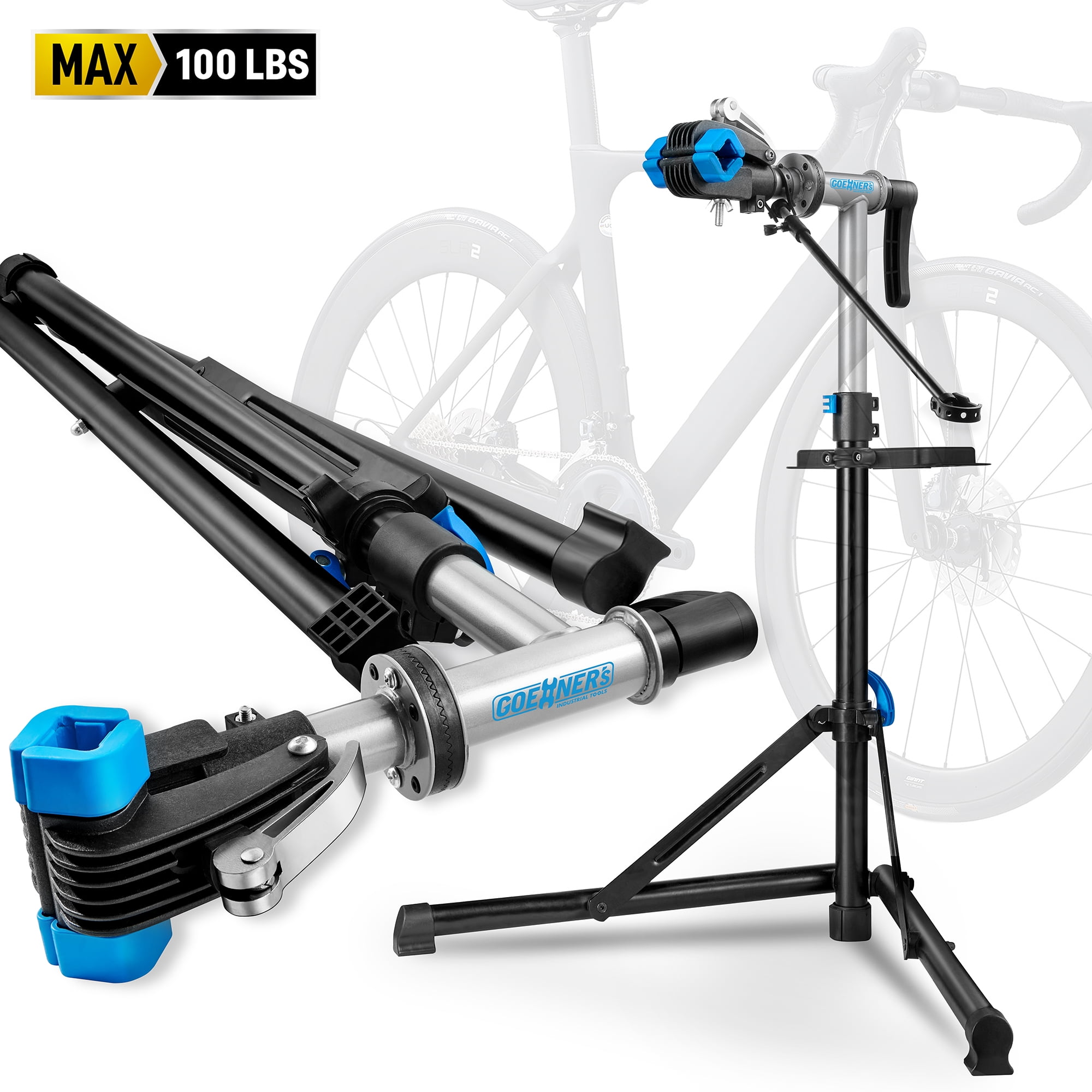 E Bike Foldable Repair Stand, Floor Maintenance Cycle Rack for Garage ...
