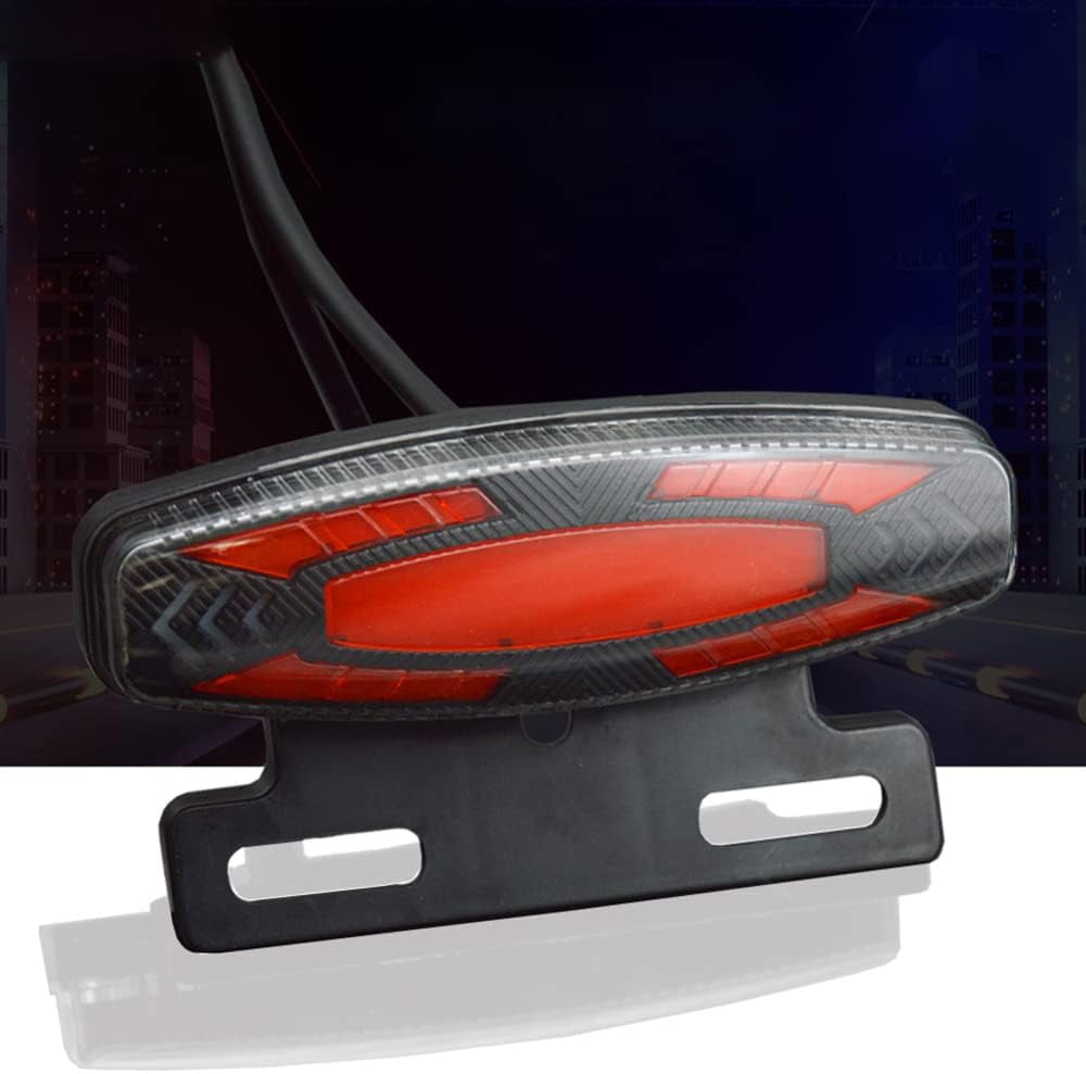 E‑Bike Tail Light, 36V-48V LED Warning Light, High Brightness Night ...