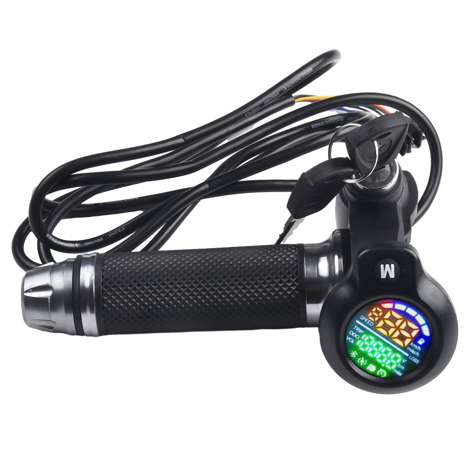 E-Bike Twistthrottle 24-72V Electric Scooter Bicycle Grip Handlebar Led ...