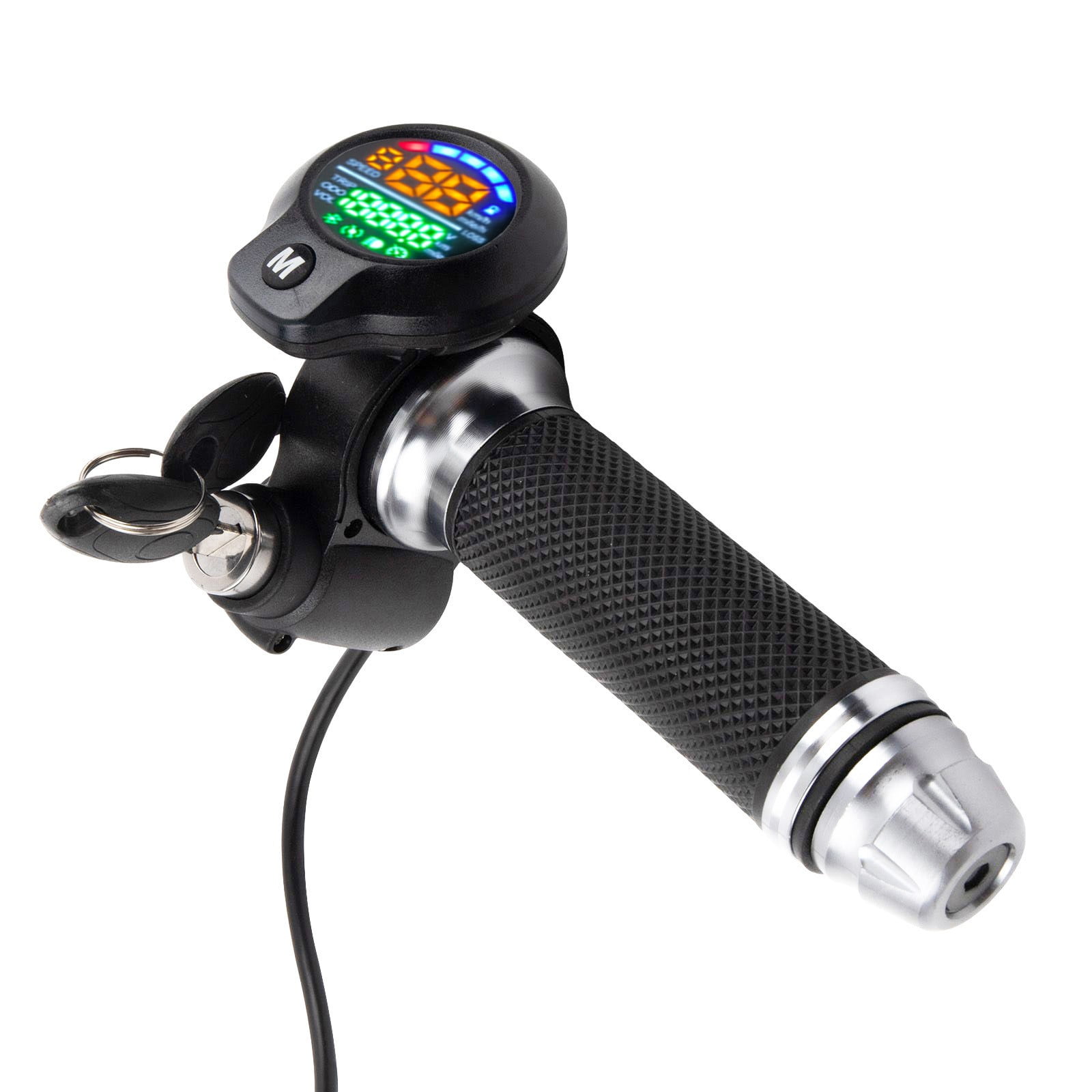E-Bike Twistthrottle 24-72V Electric Scooter Bicycle Grip Handlebar Led ...