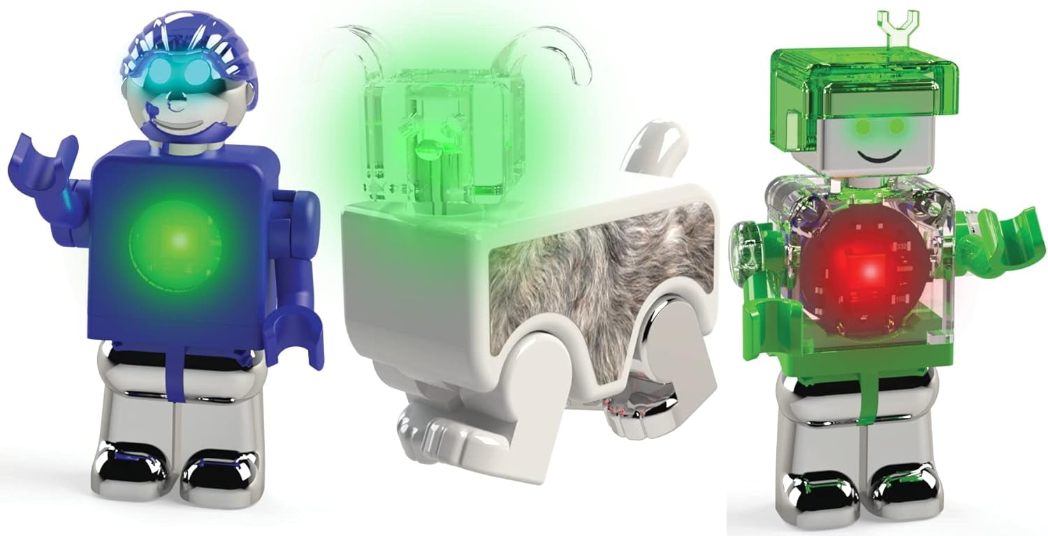 E-Blox Lumen Power Figure Seymour Robyn & Glen Pupp LED Glowing Light ...