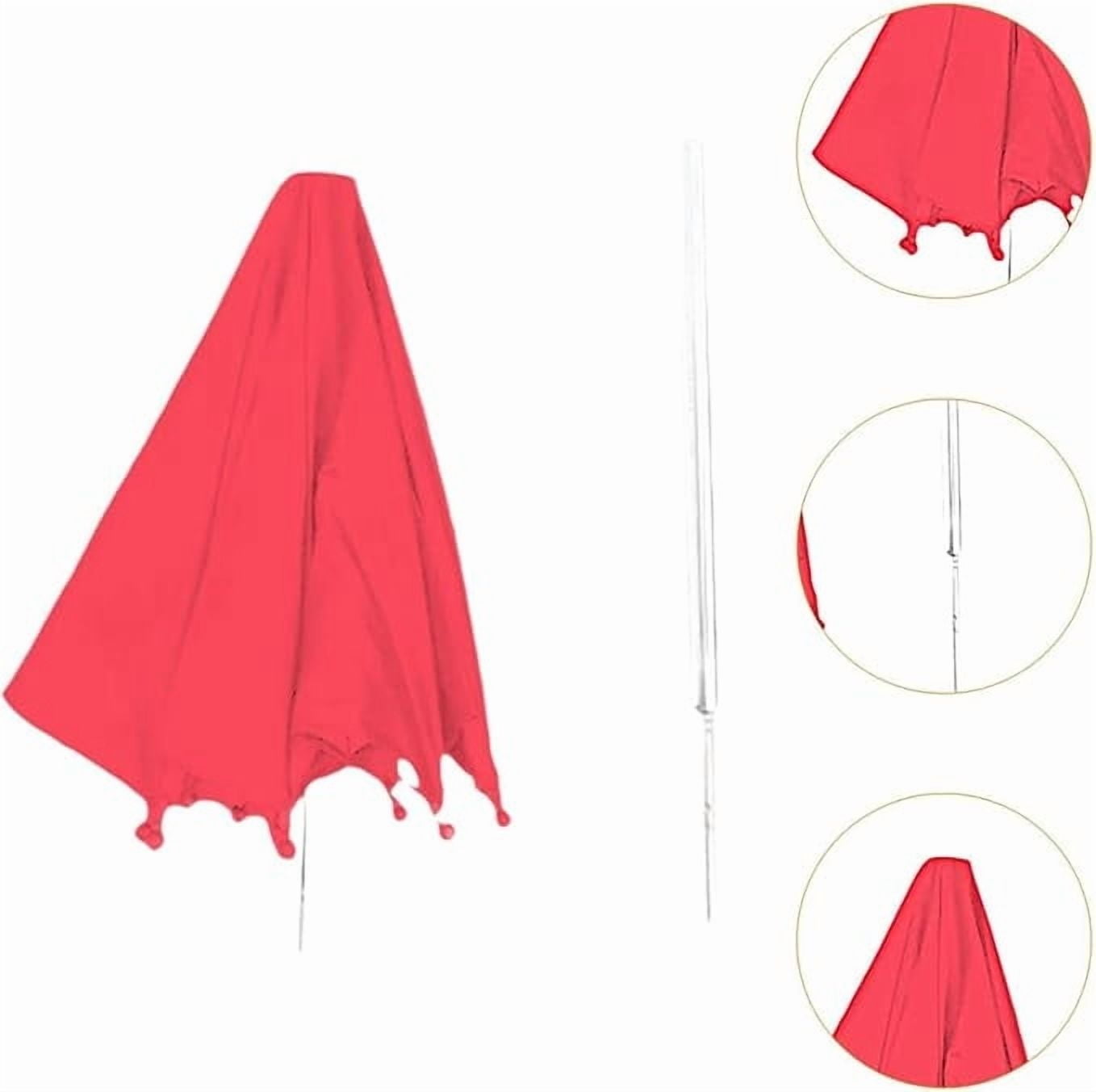 E Bright Red Sun Protection Umbrella For Potted Plants With Adjustable ...