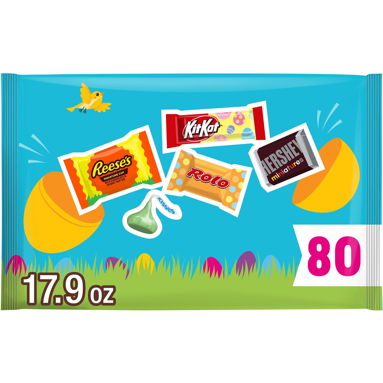 Hershey Assorted Chocolate, Easter Candy Basket Stuffers Variety Bag ...
