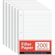 Mead Notebook Filler Paper, College Ruled, 200 Sheets Per Pack, 3 Packs ...