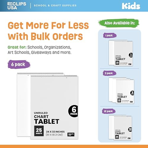 E-CLIPS USA Chart Paper, Anchor Chart Paper, Chart Paper For Teachers ...