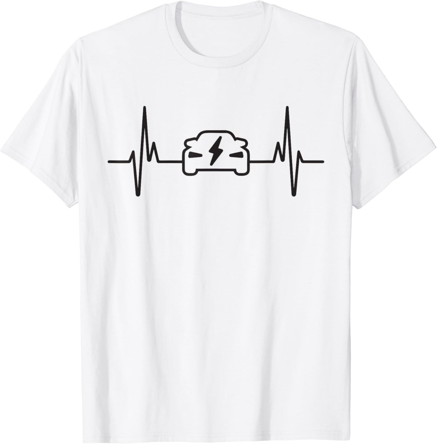 E-Car Heartbeat Outfit For Car Fans Electric Car T-Shirt - Walmart.com