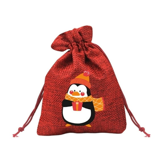 E Christmas Decoration Supplies Linen Apples Bags Candy Bags Cartoons ...