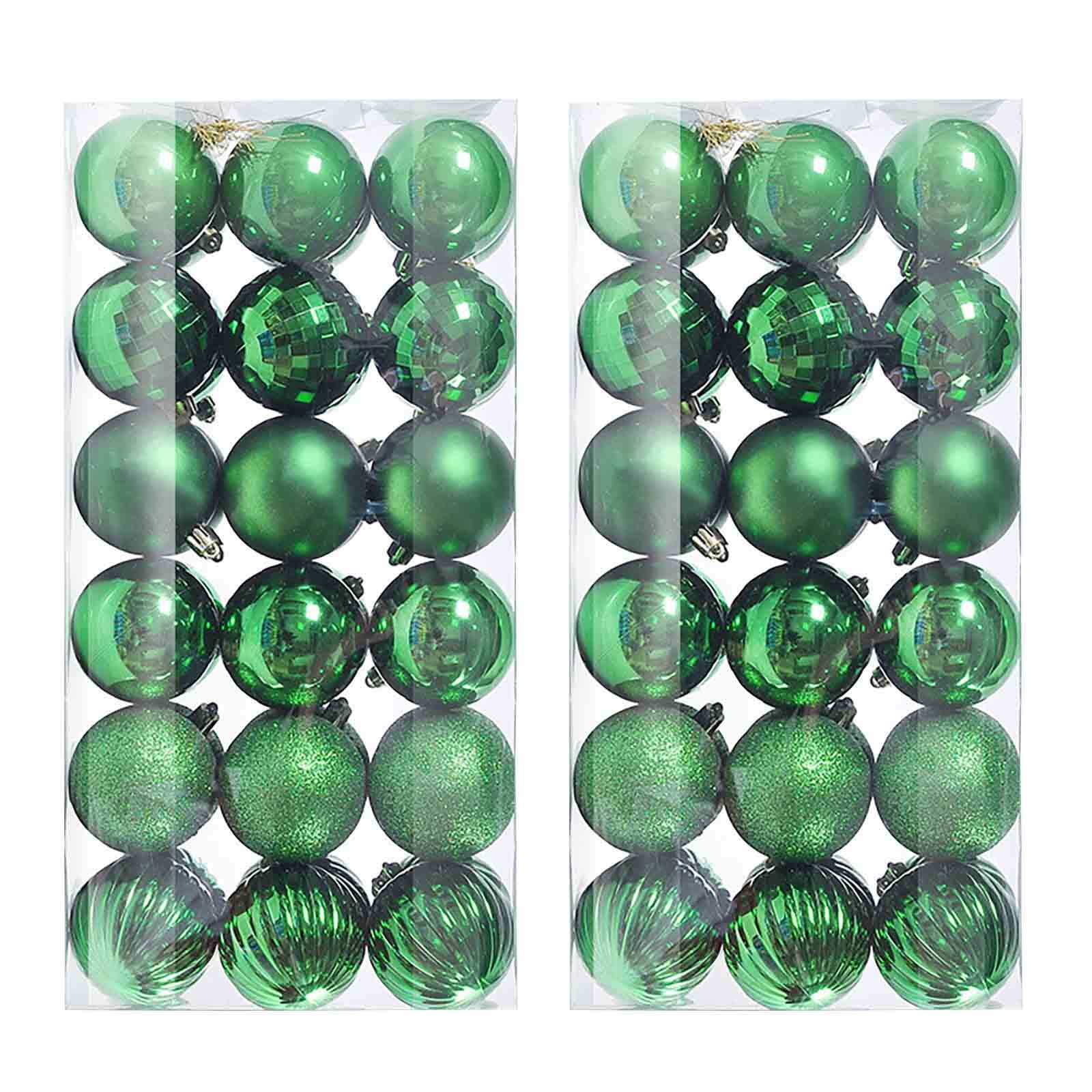 E Christmas Tree Bauble Ornament Set With 72 Piece Collection, Pvc ...