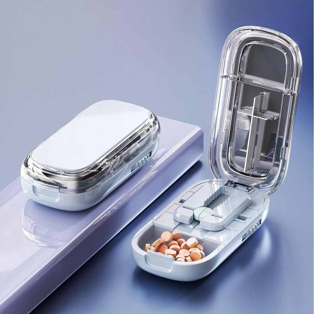 E-Chu Adjustable Pill Cutter Splitter, Portable Pill Cutter for Small ...