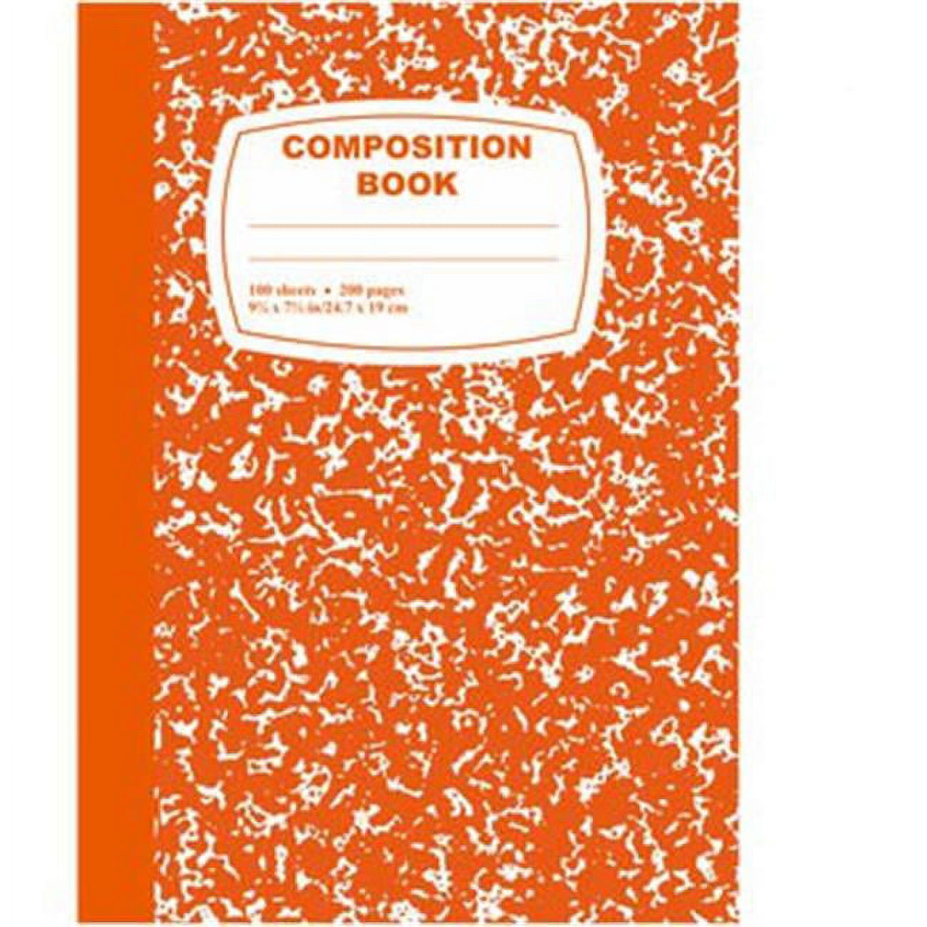 E-Clips 2303709 Orange Composition Notebook - 100 Sheets, Case of 48 ...