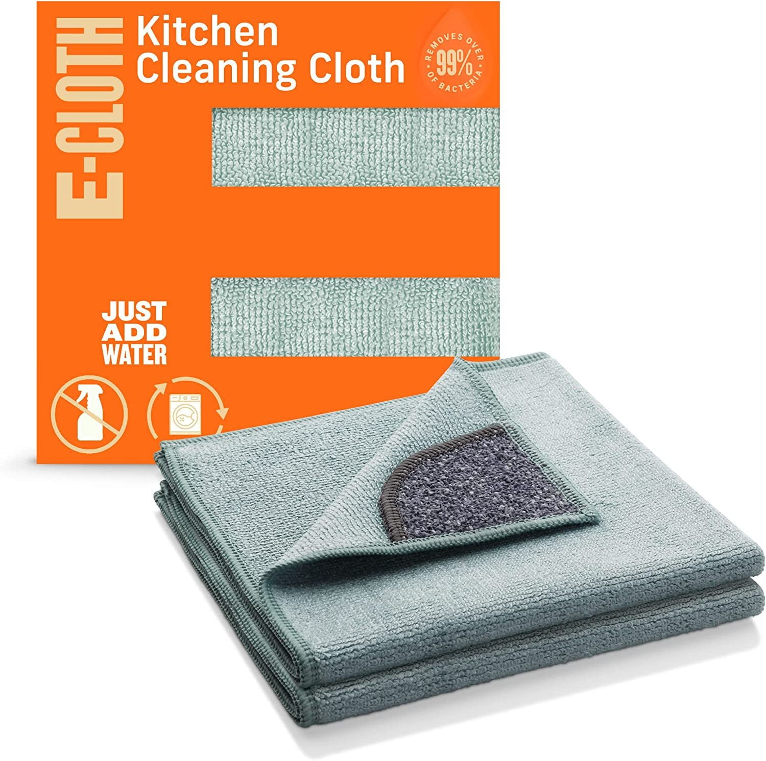 E-Cloth Kitchen Microfiber Cleaning, Eco Packaging, Scrubbing Cloth-2 ...