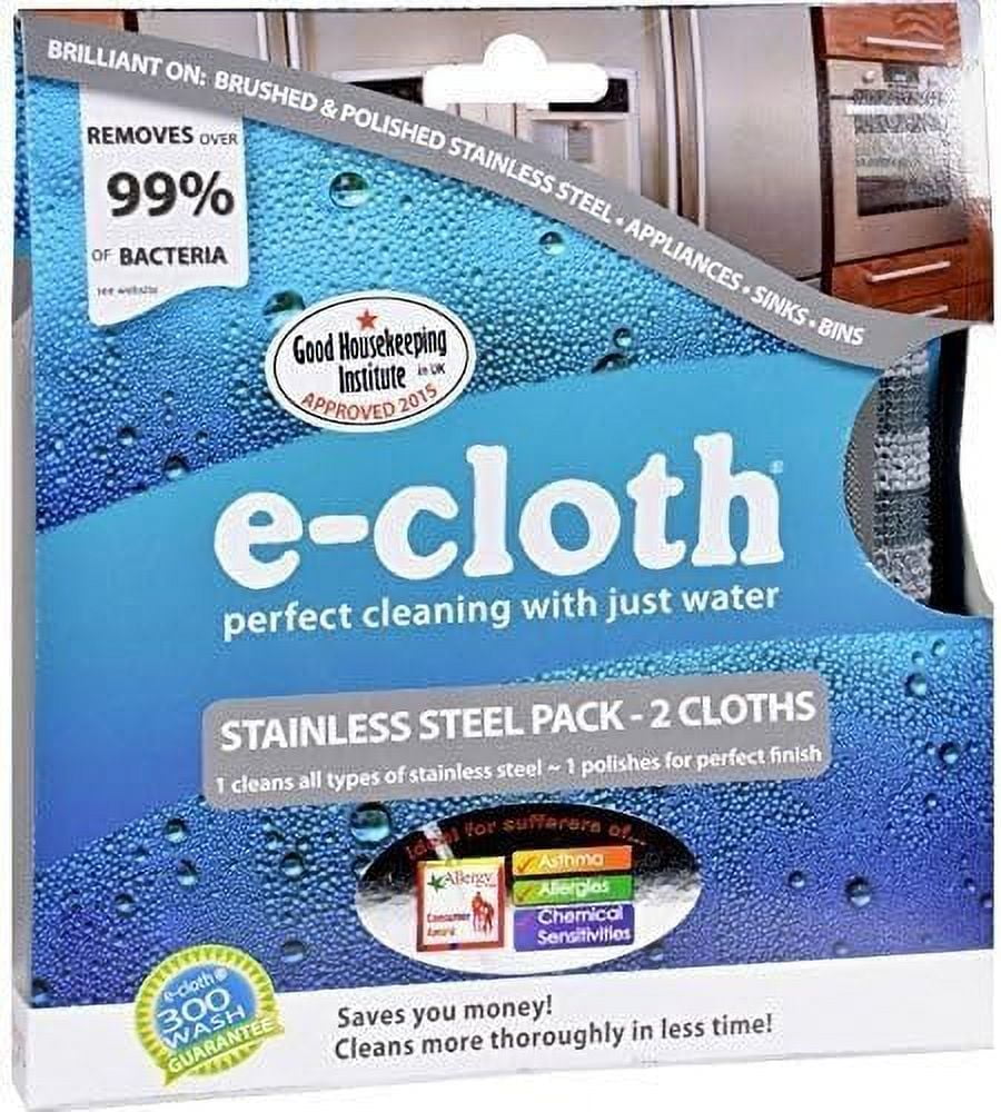 E-Cloth Stainless Steel Cleaning Cloth - 2 Pack - Walmart.com