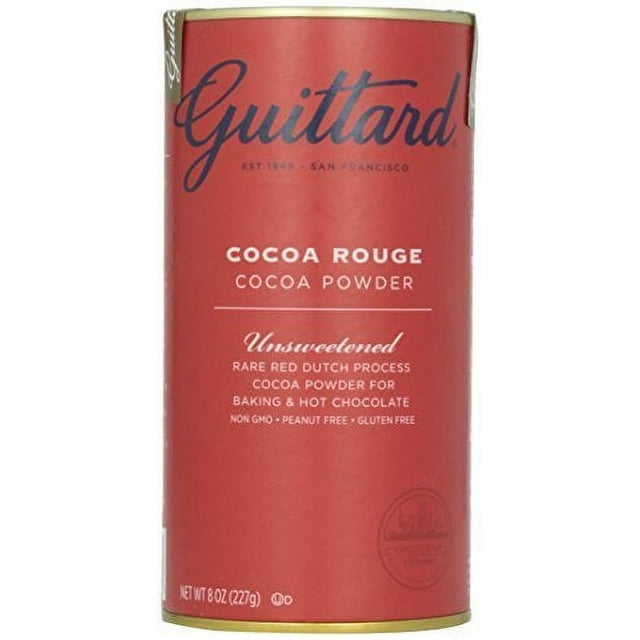 E Cocoa Powder, Unsweetened Rouge Red Dutch Process Cocoa, Two (2) 8Oz ...