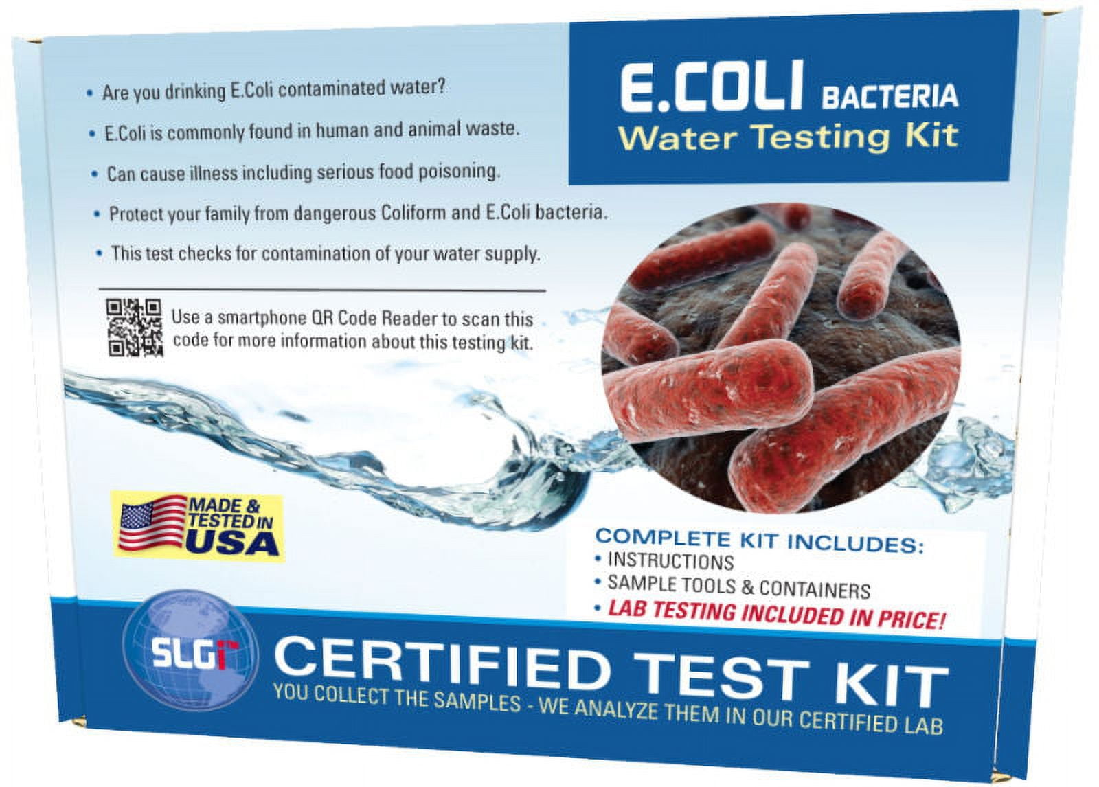 E. Coli and Coliform Test Kit in Water 1 PK (3 Bus. Days) Schneider ...