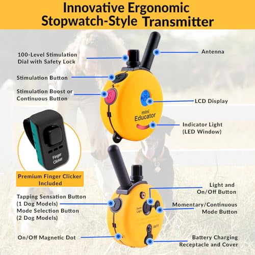 E-Collar – Educator ET-300-1/2 Mile Waterproof Remote Dog Training ...
