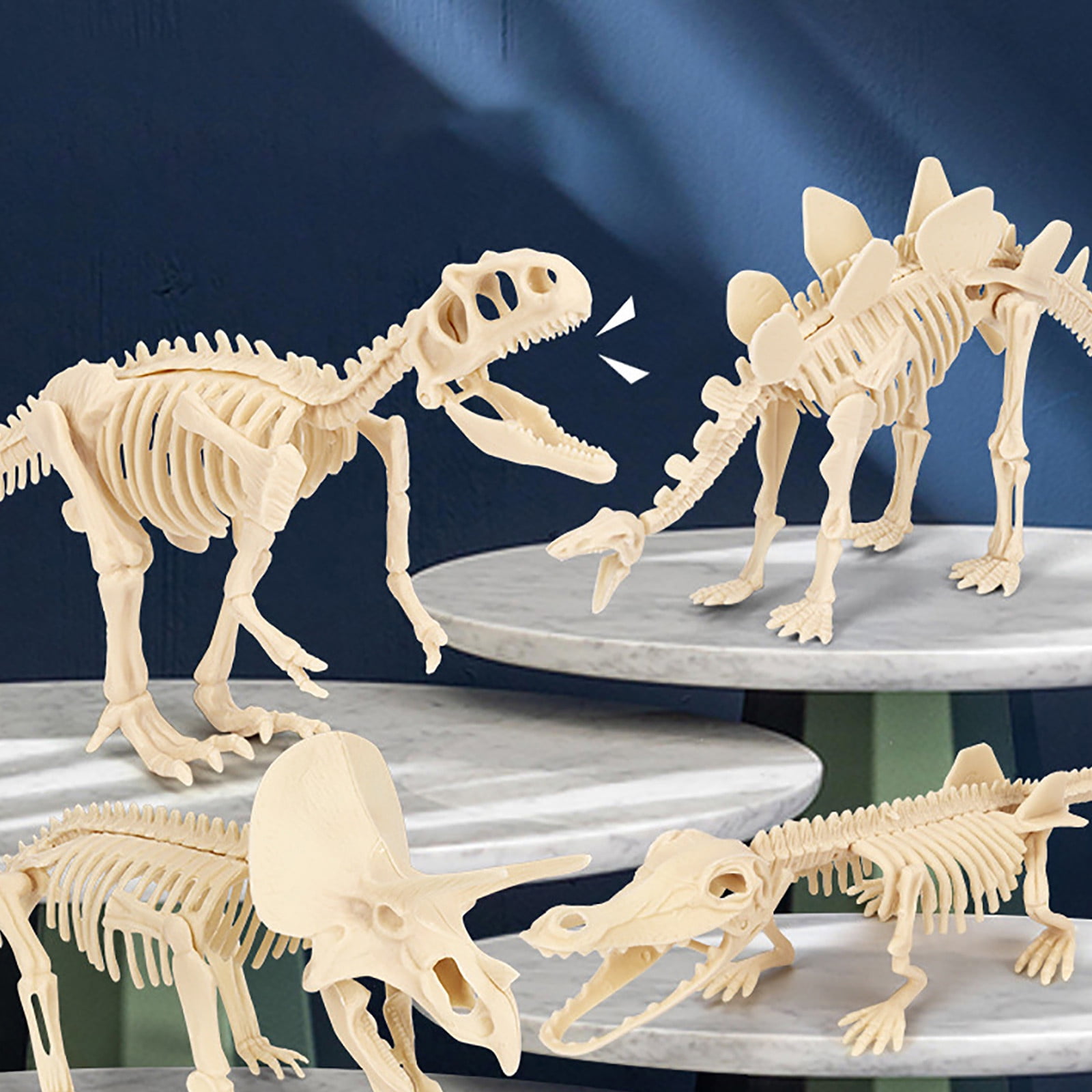 E Diy Dinosaur Fossil Dig Kit Archeology Excavation Set Skeleton Model ...