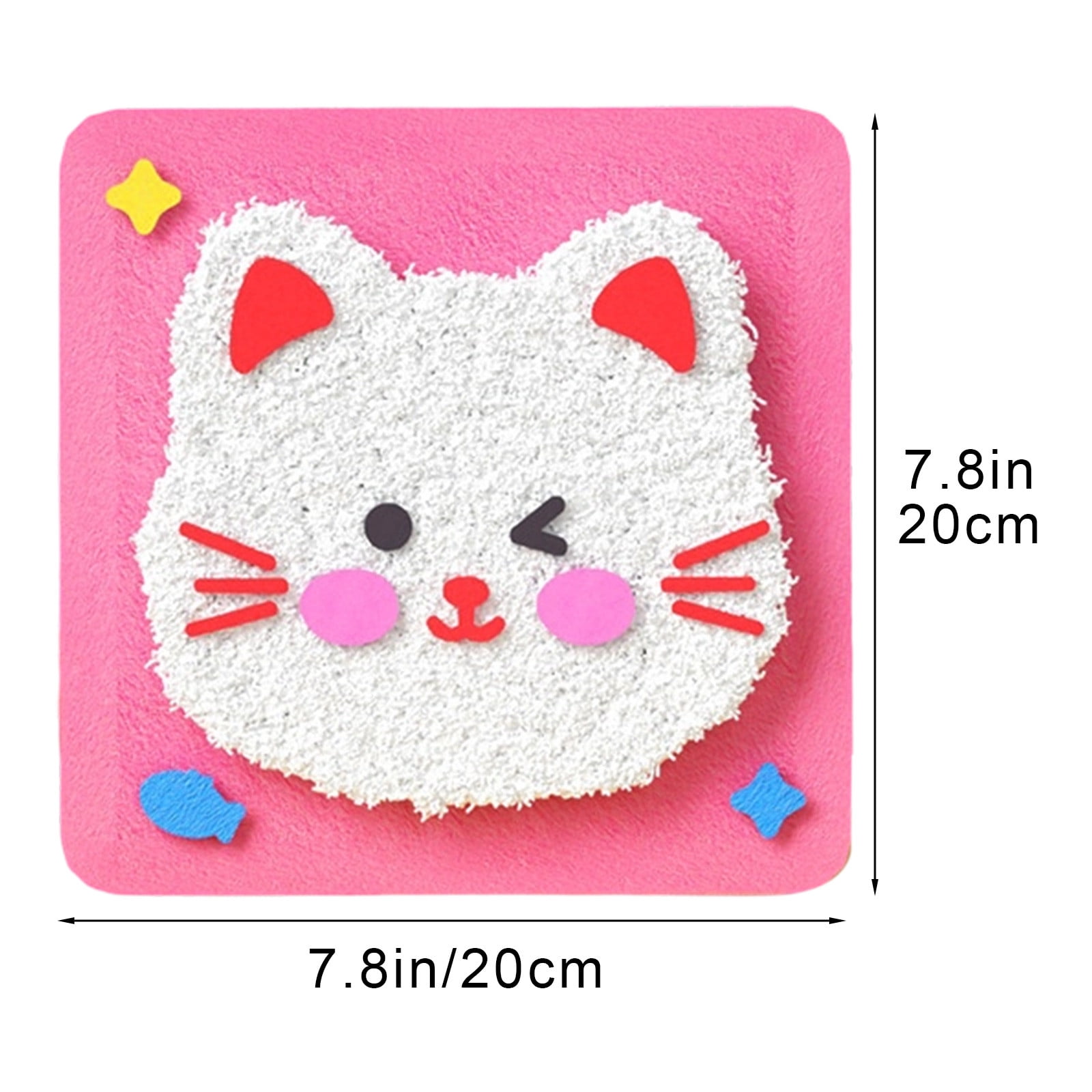 E Diy Embroidery Painting Set Handmade Sewing Yarn Craft Kit Creative ...