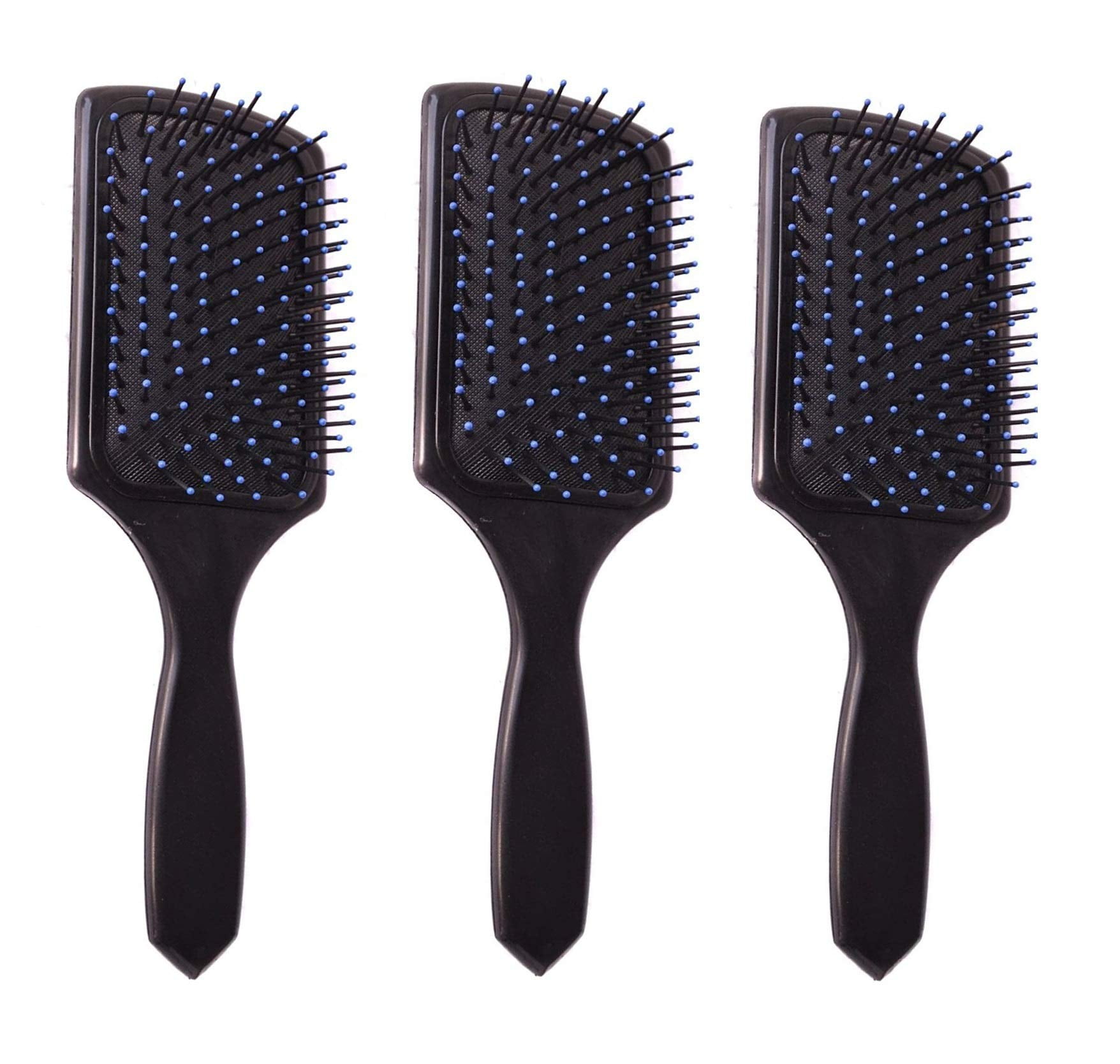 E-Dunia Professional Smart Look Big Hair Paddle Rectangular Cushion Brush [ Pack Of 3 ...