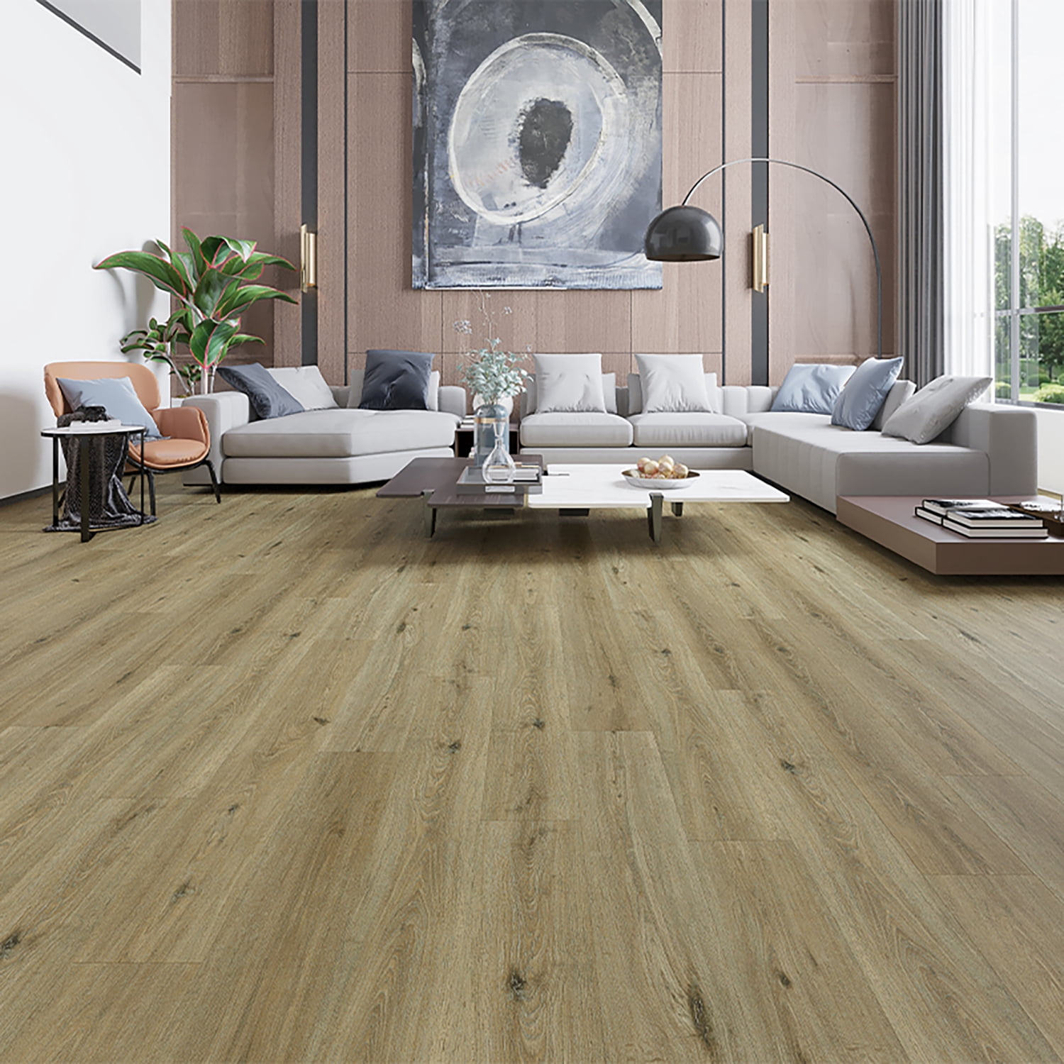 E ELEME Flooring 7 x 48 inch Luxury Vinyl Flooring Click Lock Floating ...