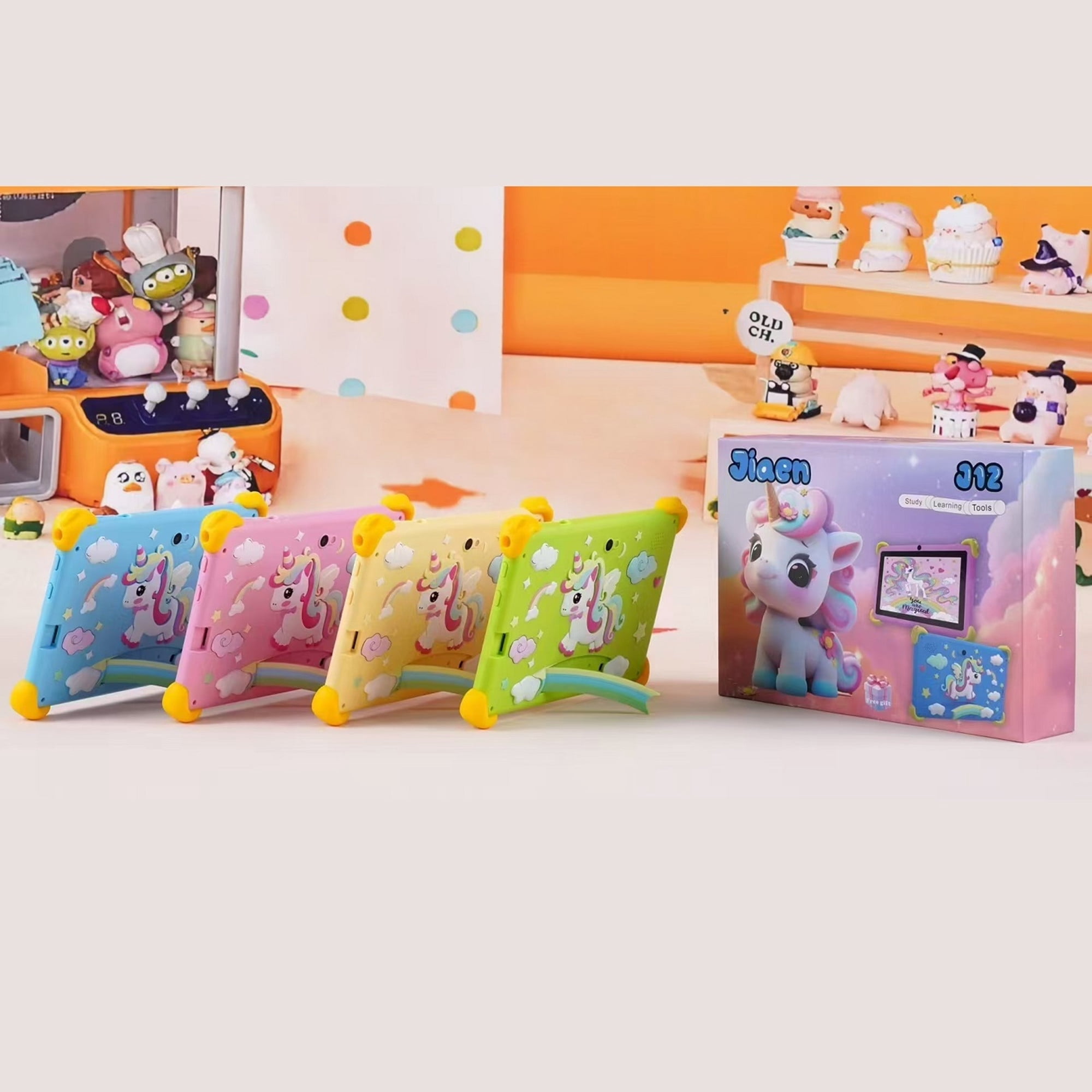 E EYAFA Cute WiFi Version Kids Tablet with 7 inch HD Screen 8GB RAM+ ...