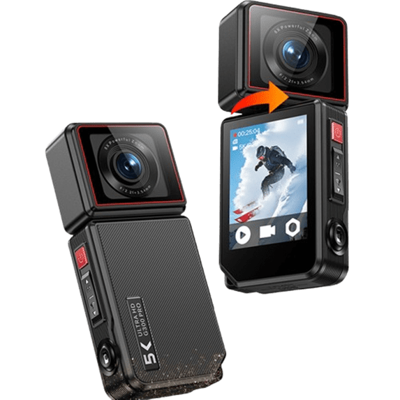 E EYAFA Mini Handheld 5K Panoramic Action Camera Ultra HD Outdoor ...