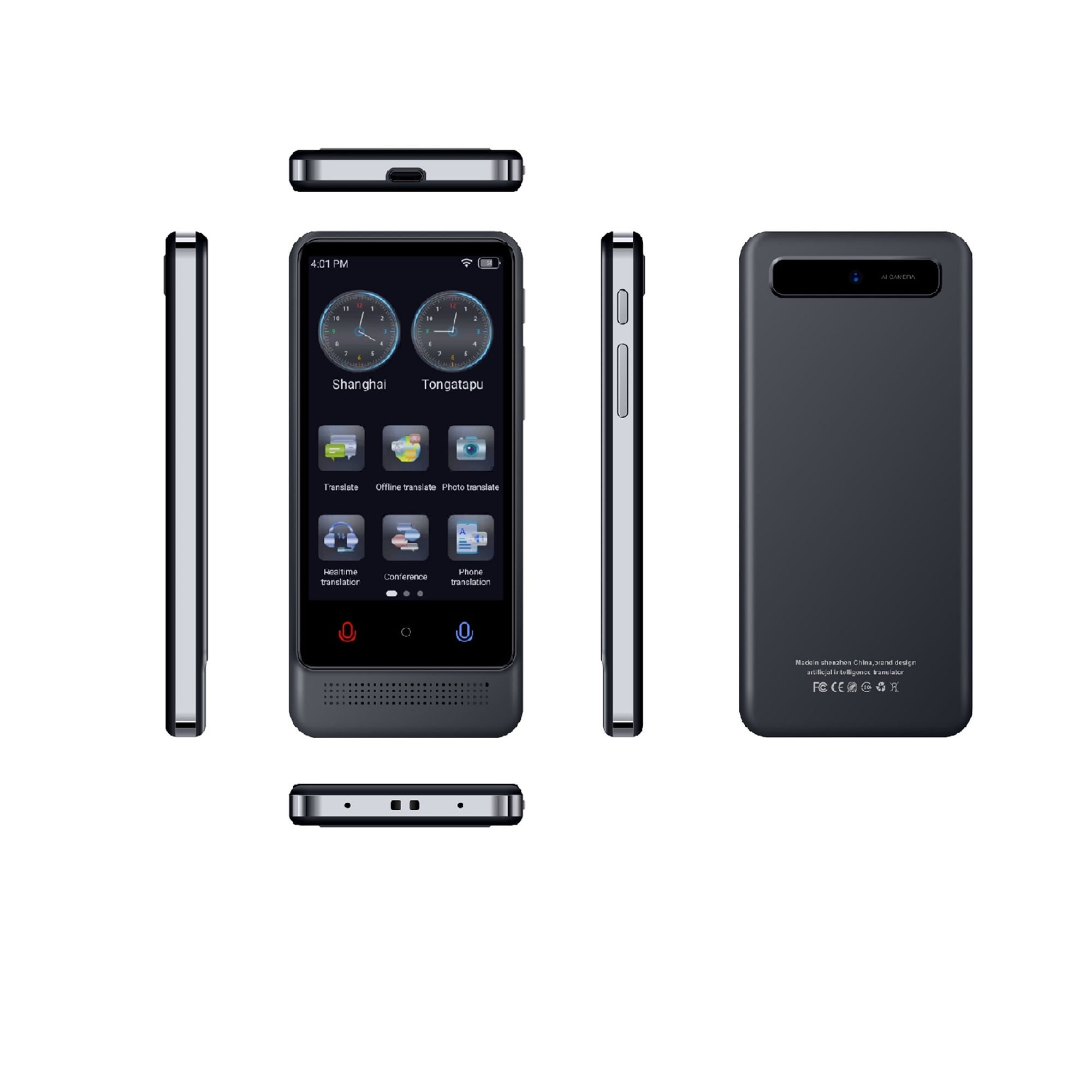 E EYAFA New AI Voice Translator with Qualcomm Chips 4.02 inch IPS ...