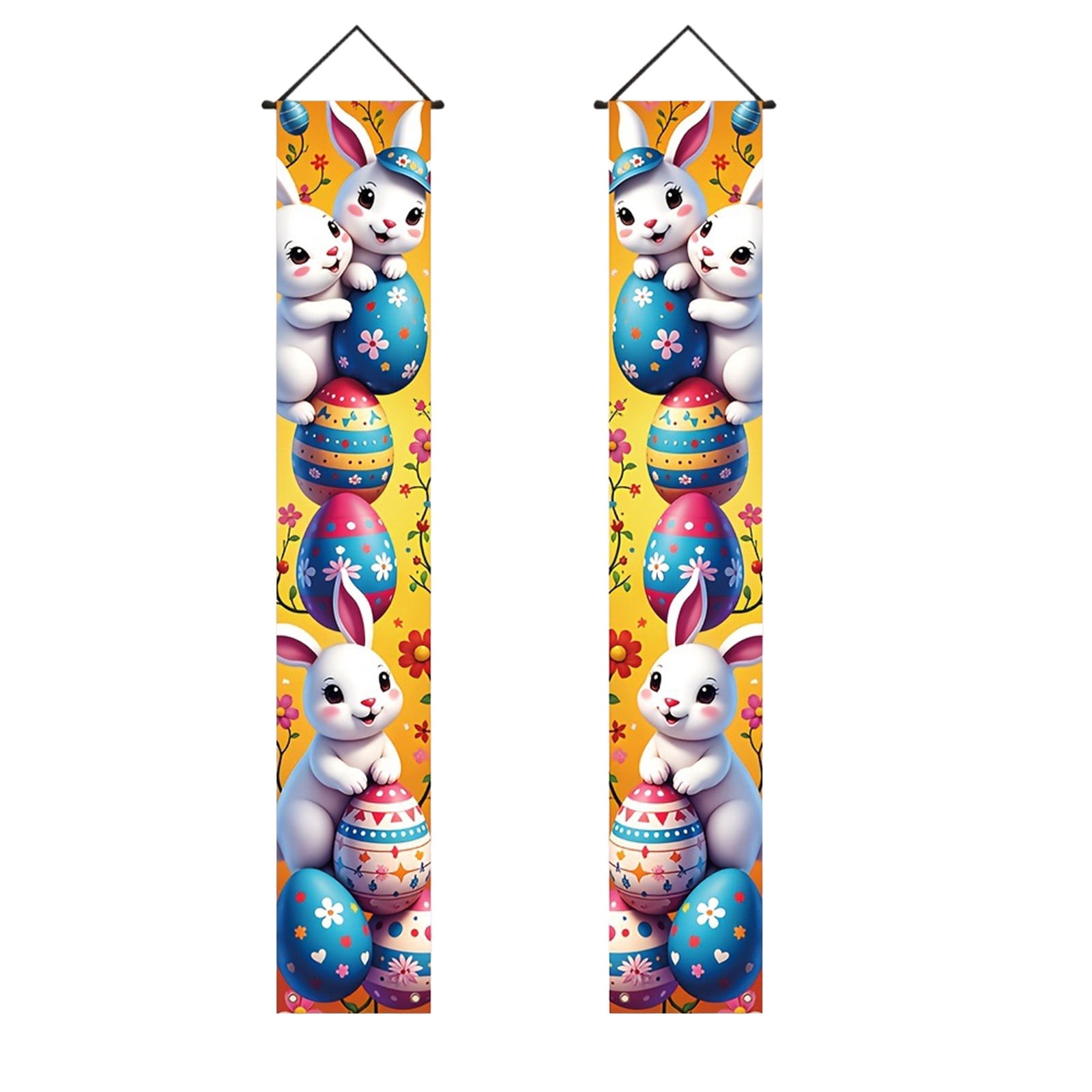 E Easter Bunny And Egg Themed Couplets Porch Signs Hanging Banners And ...
