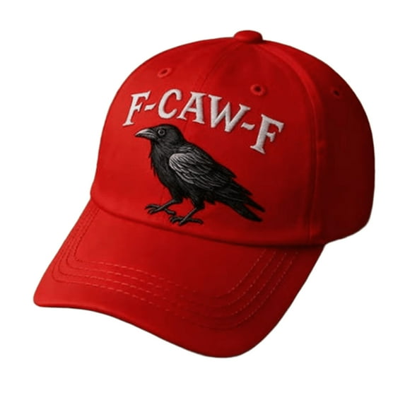 E Embroished Raven Design Baseball Cap Adjustable Strap For Multiple ...