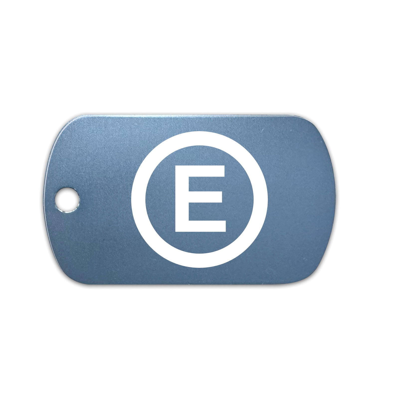 E Emergency Electrical Cut-off GI Dog Tag Aluminum Keychain scca nhra ...