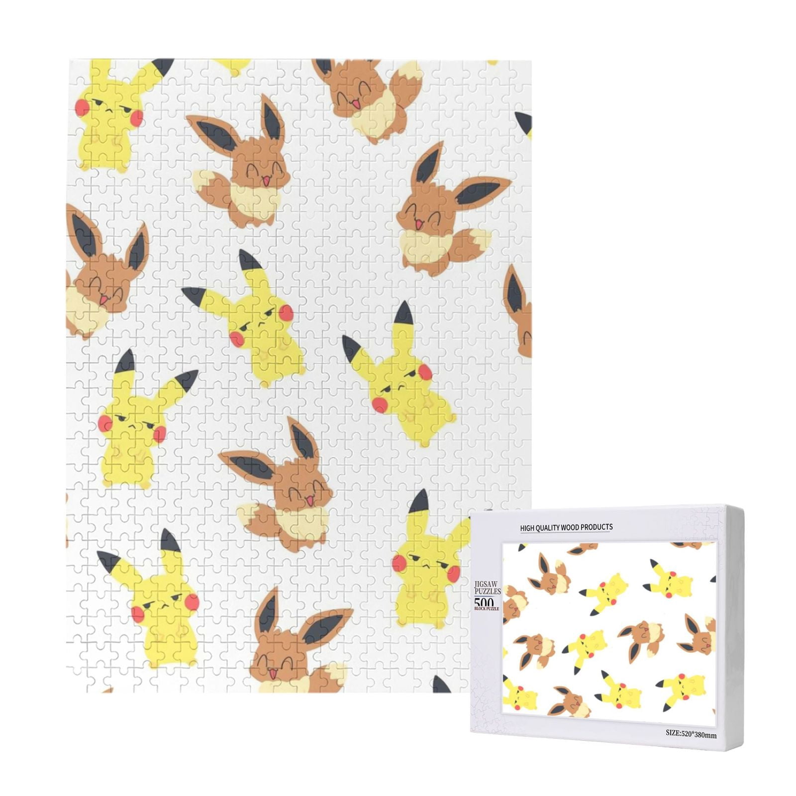 E-Evee Anime Puzzles Boys Girls Teens 300/500/1000 Piece Wooden Collage ...