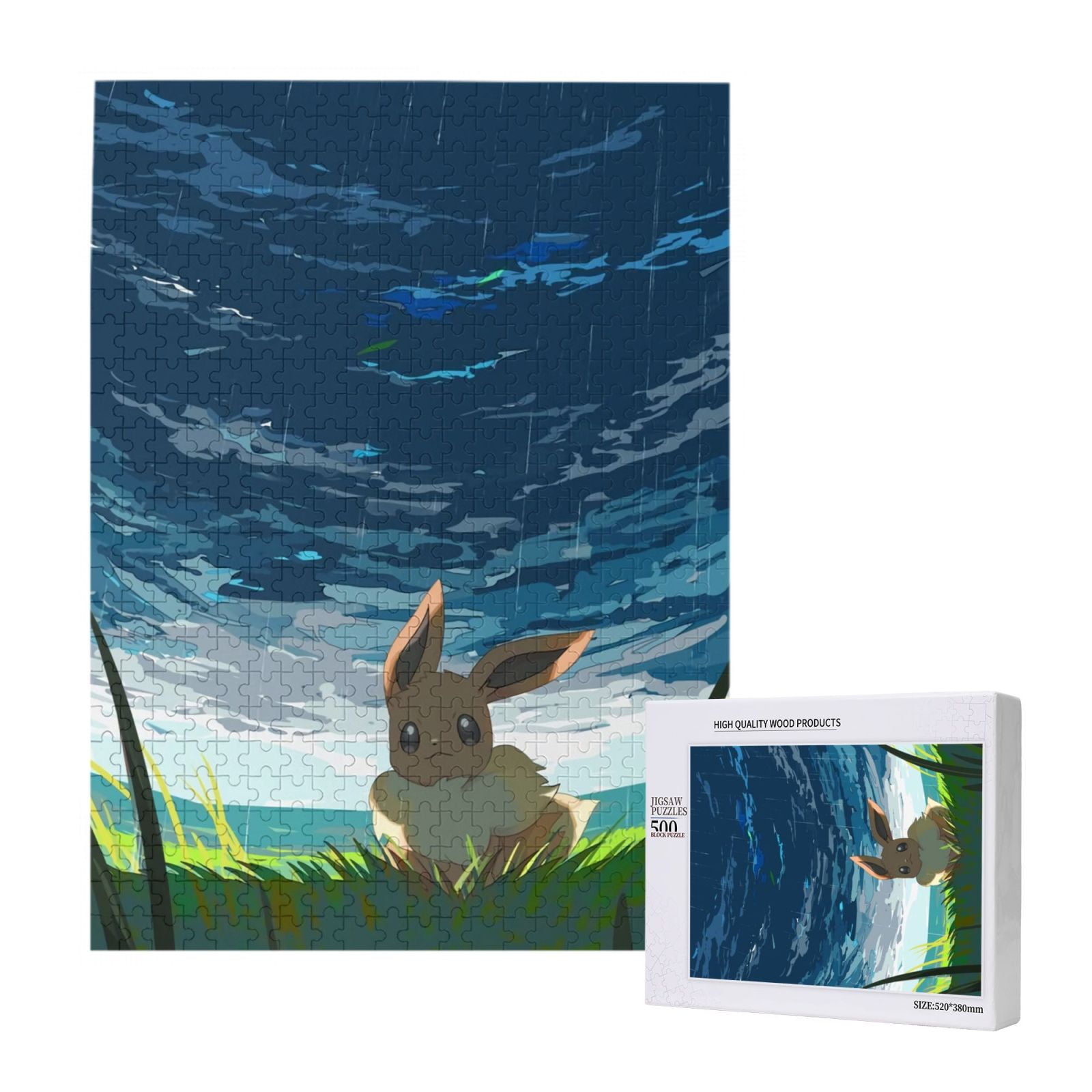 E-Evee Anime Puzzles Boys Girls Teens 300/500/1000 Piece Wooden Collage ...
