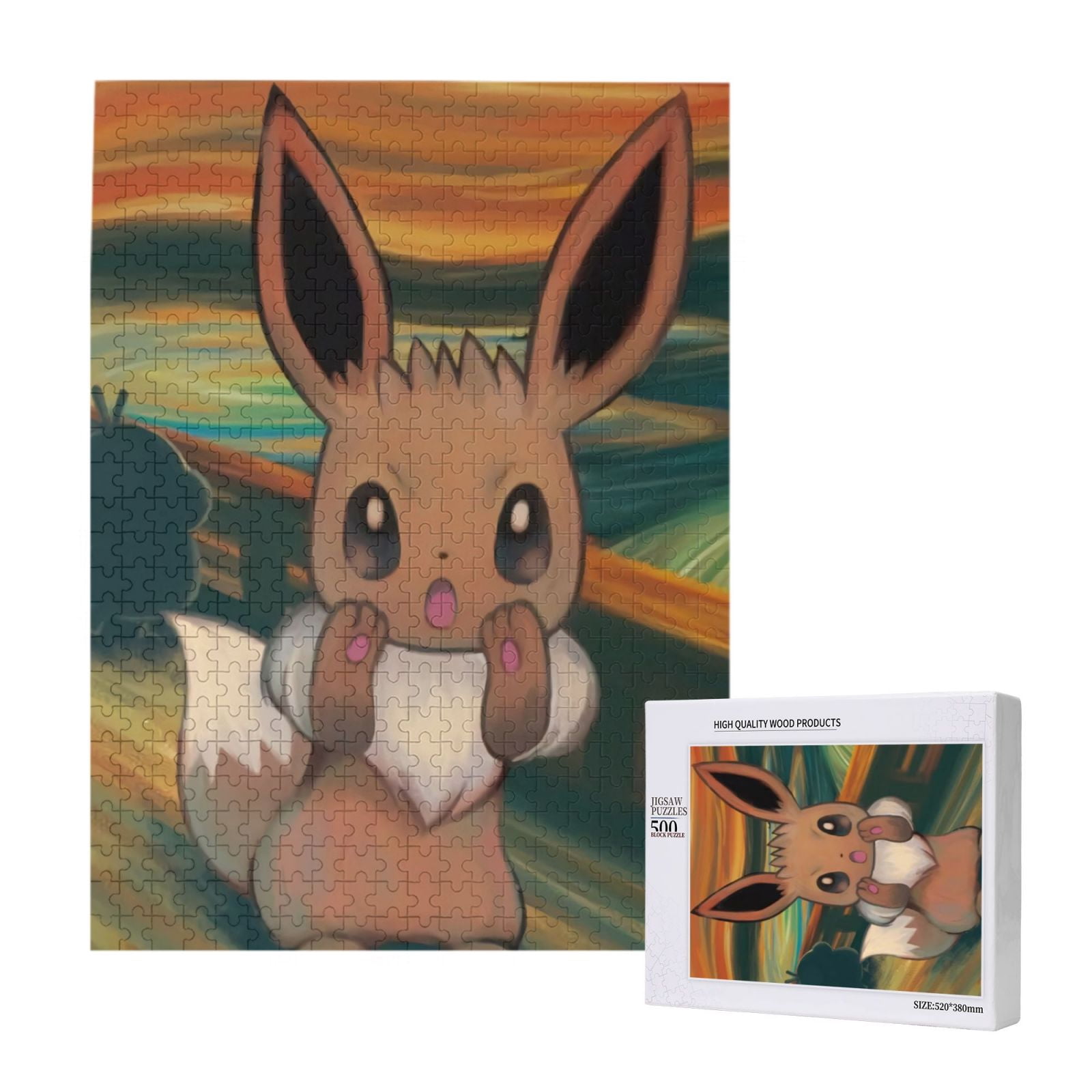 E-Evee Anime Puzzles Boys Girls Teens 300/500/1000 Piece Wooden Collage ...