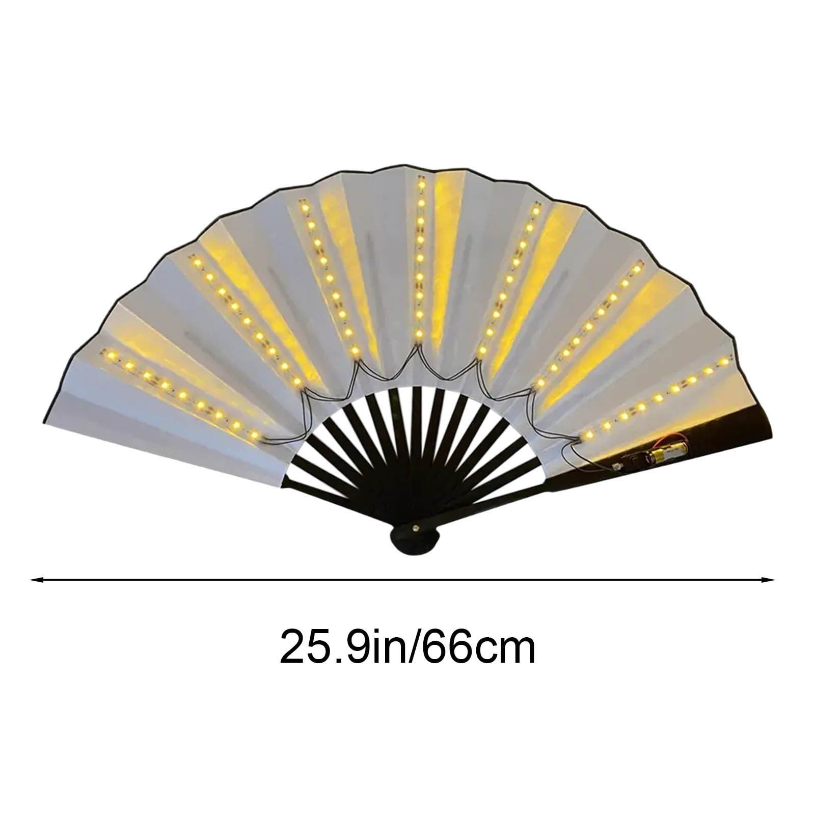 E Foldable Glow Holographic Clap Fan Portable For Line Dancing Party ...