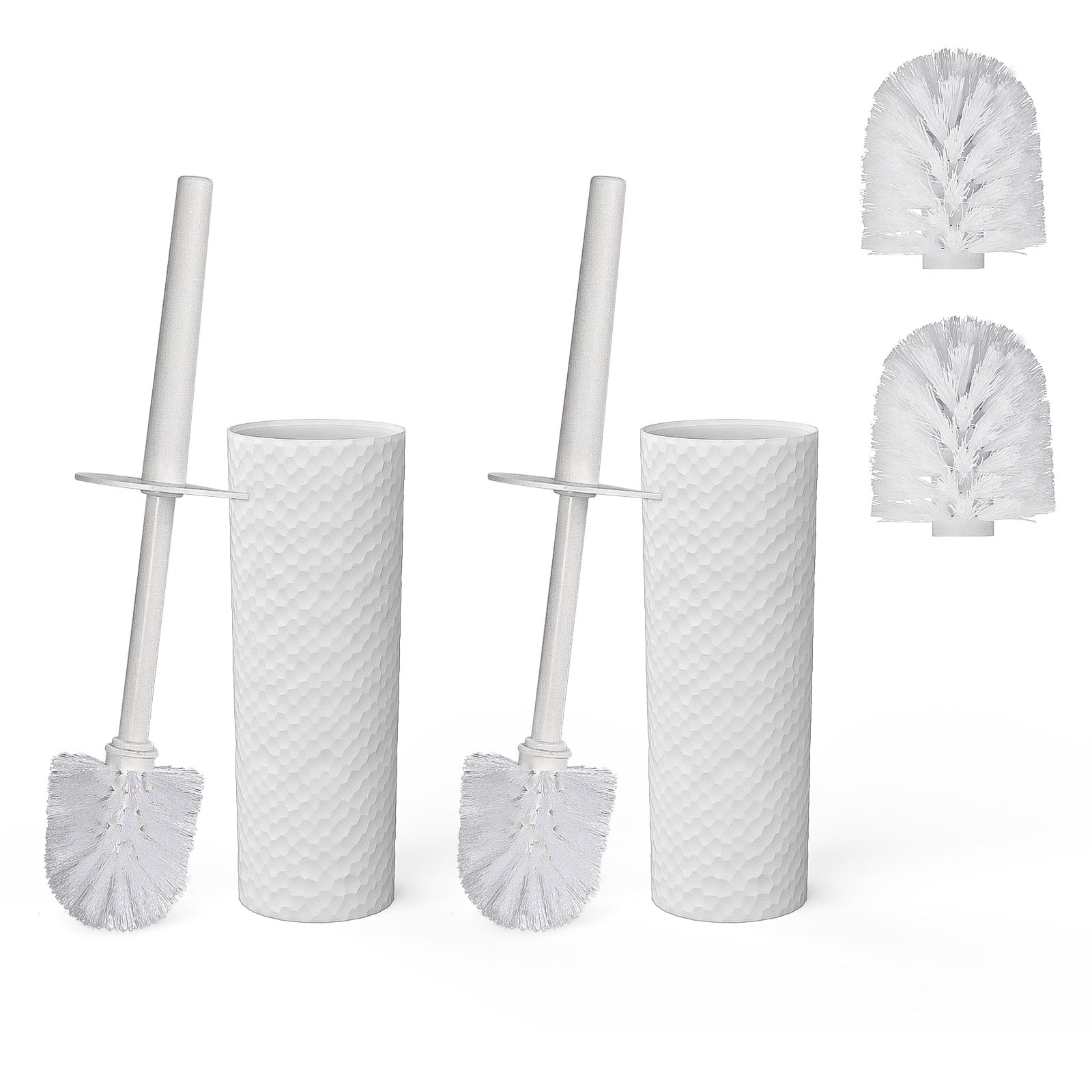 E-Greetshopping 2 Pack Toilet Brush Sets, Compact Toilet Brush & Holder ...