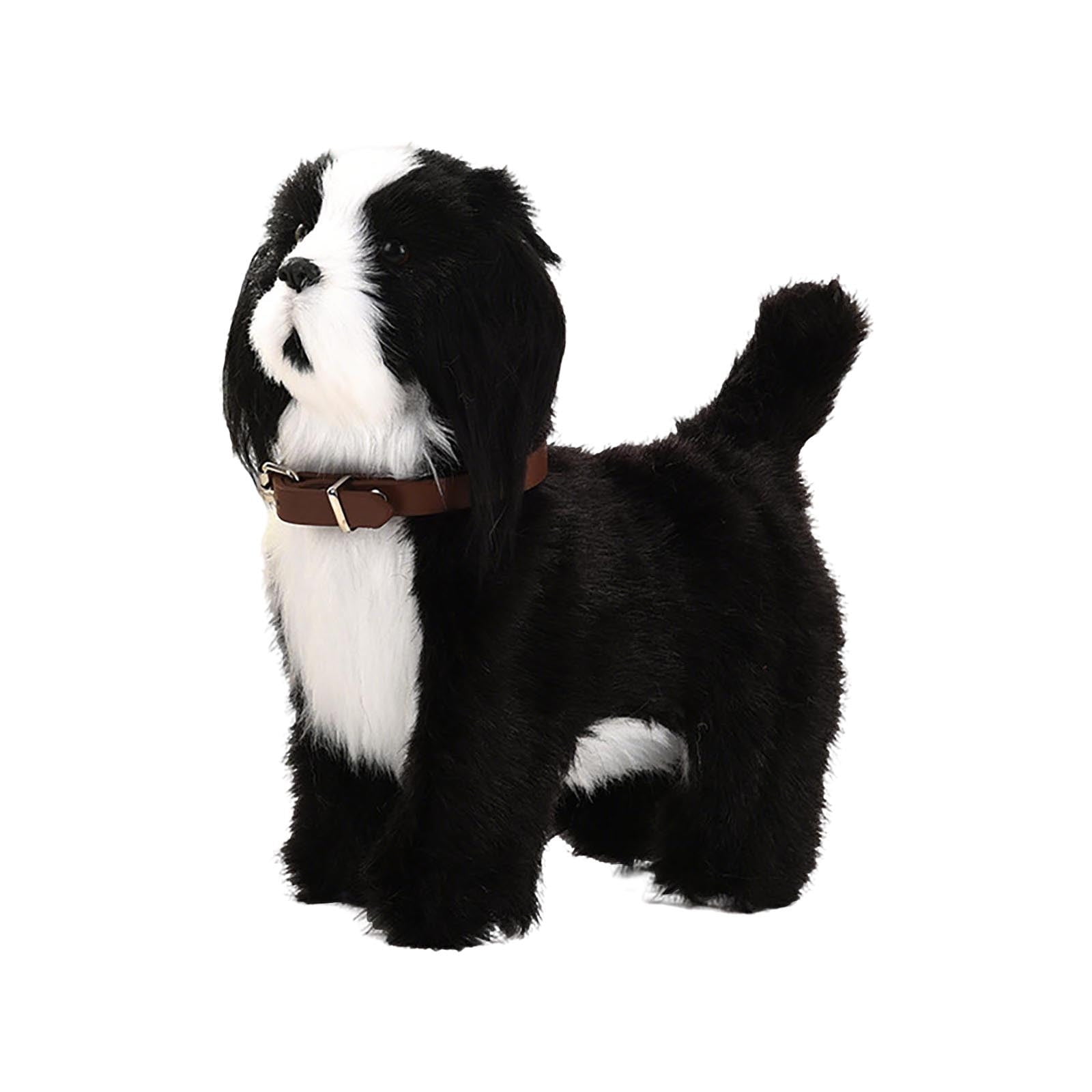 E Interactive Plush Toy Dog Robotic Pet Dog That Walks Barks Wags Tail ...