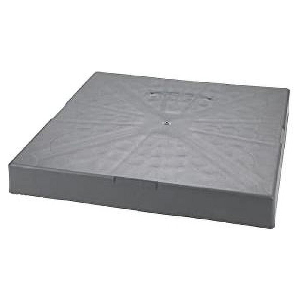 E Lite Plastic Equipment Pad For HVAC Systems, 24" X 24" X 3", Gray ...