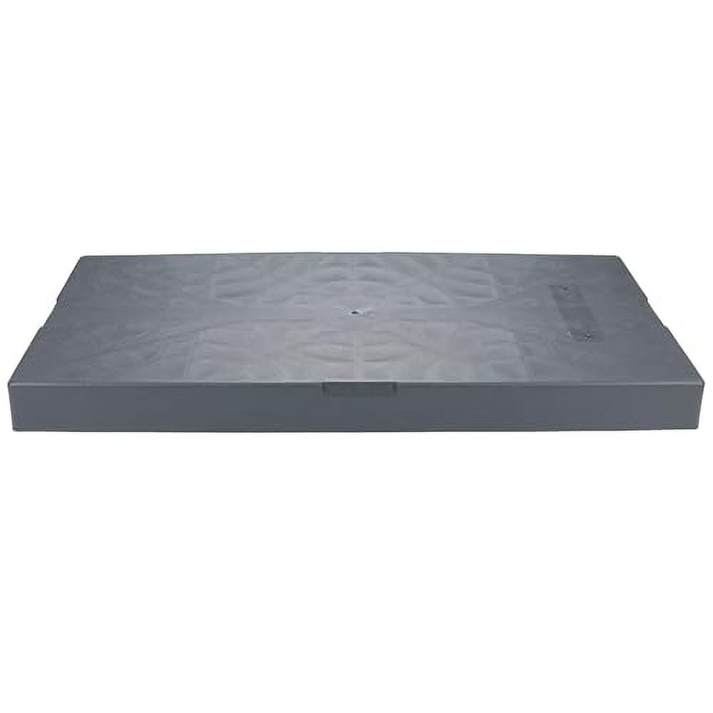 E Lite Plastic Equipment Pad for HVAC Systems, 36" x 48" x 3", Gray ...