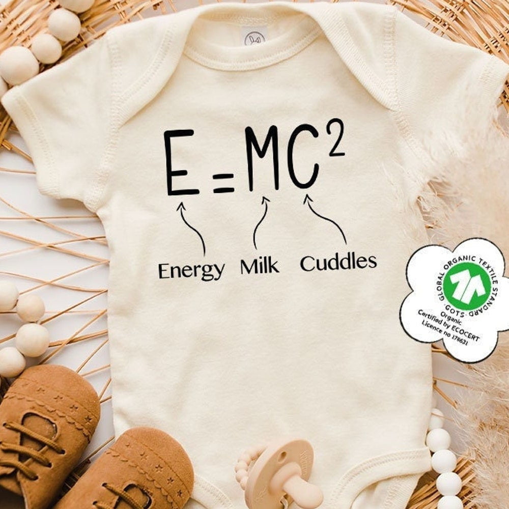 E=Mc2 Onesies, Science Bodysuit, Funny Baby Clothes, Geek Bodysuit ...